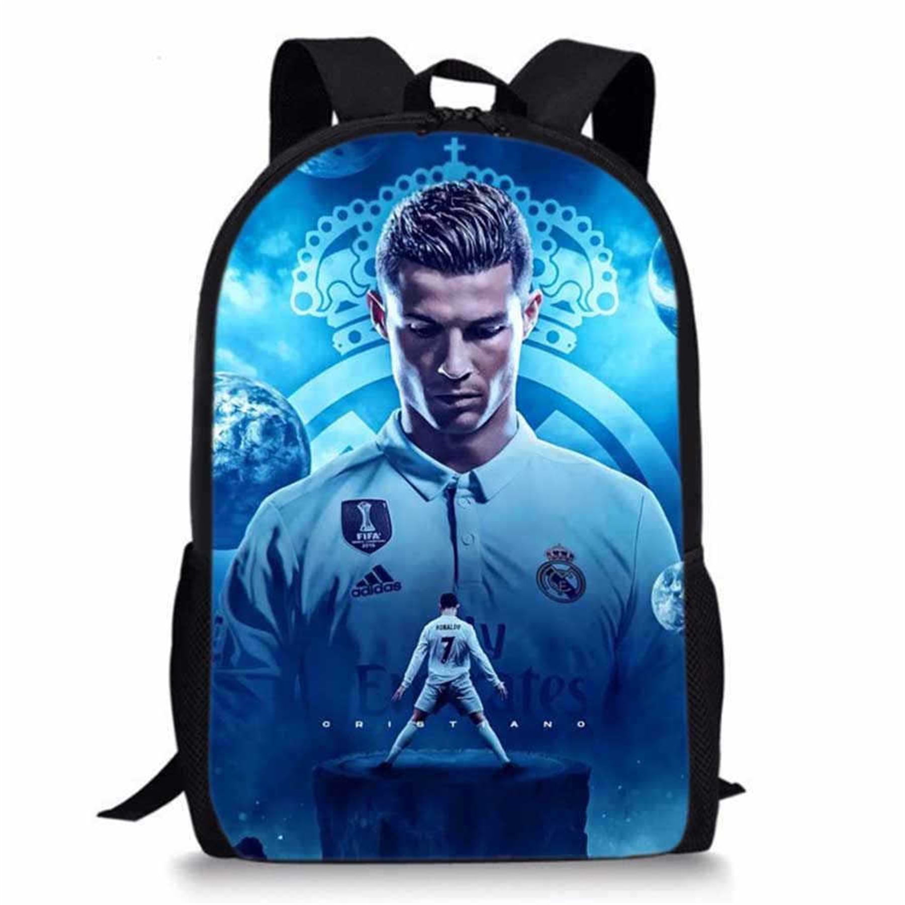 Teen Cristiano Ronaldo Backpack Student Back to School Book Bag-CR7 ...