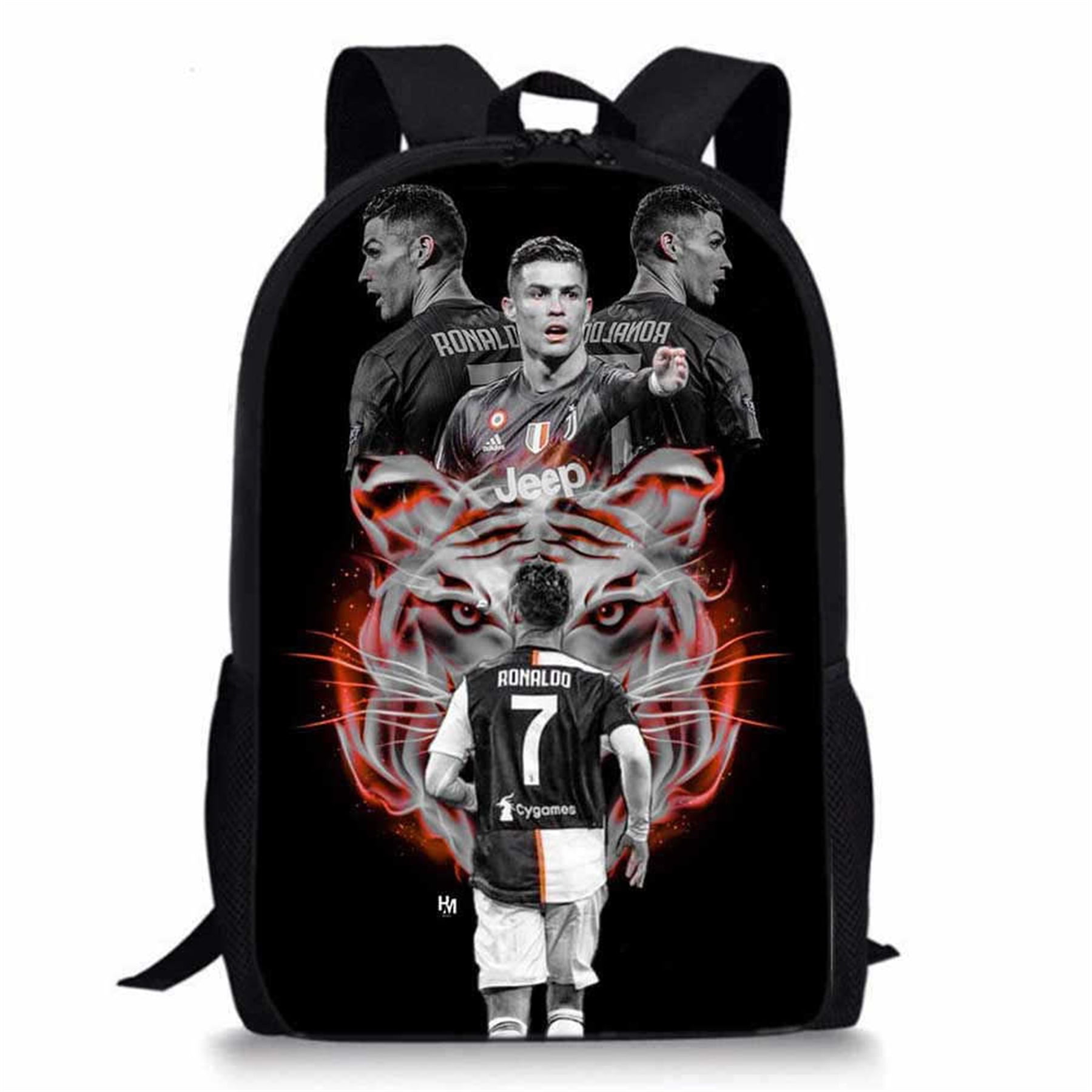 Teen Cristiano Ronaldo Backpack Student Back to School Book Bag-CR7 ...
