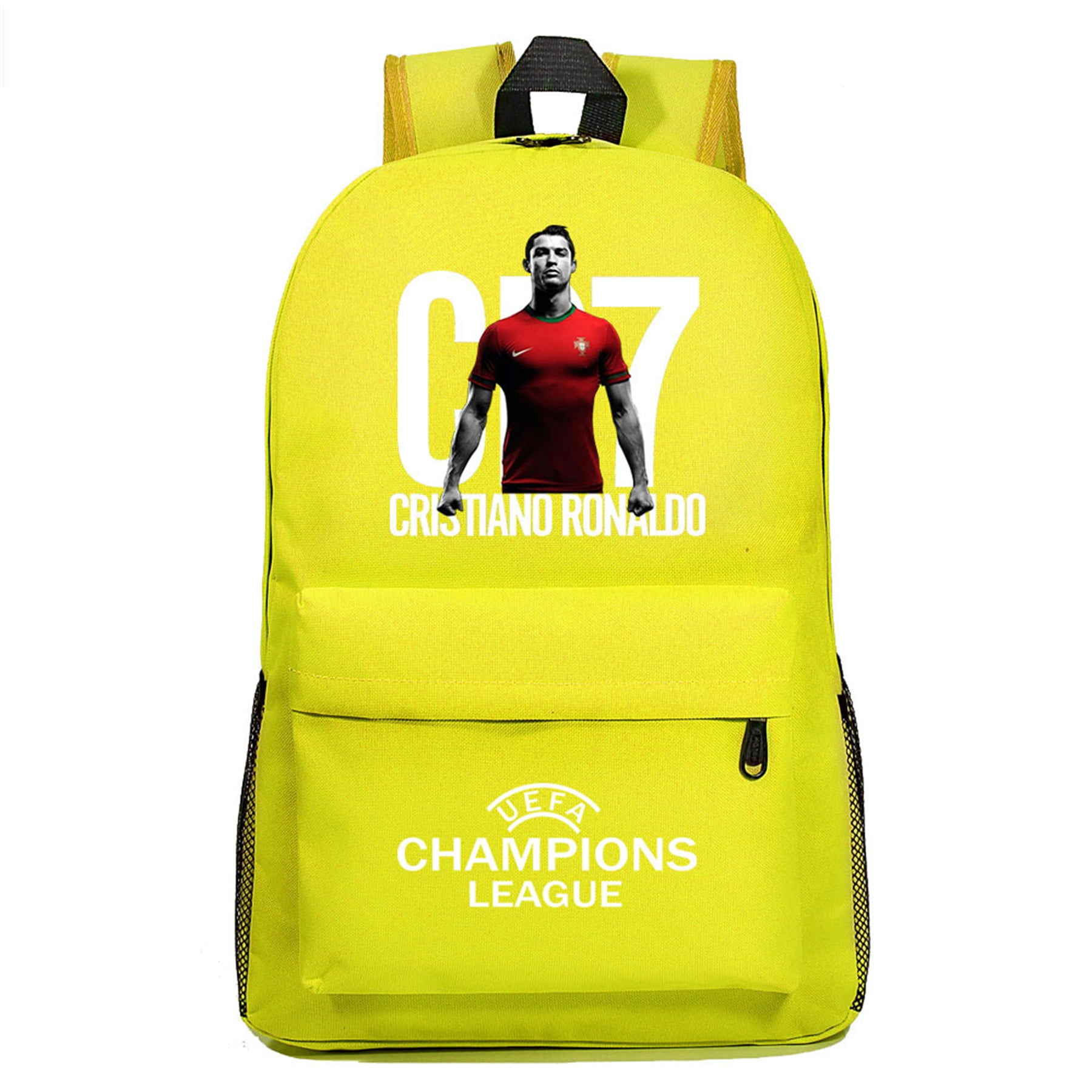 Teen Cristiano Ronaldo Backpack-Student Back to School Canvas Bookbag ...
