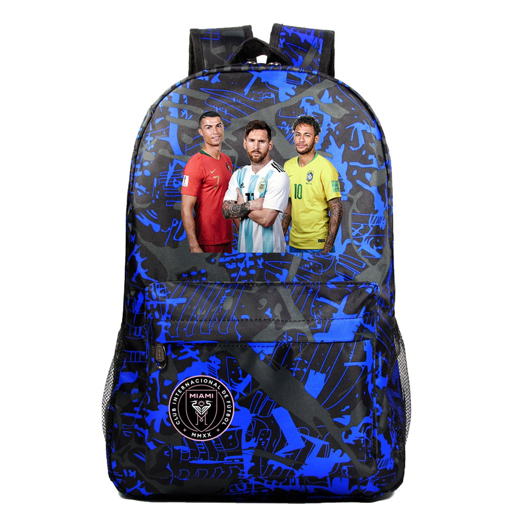 Teen Cristiano Ronaldo Messi_10 Neymar Backpack-Lightweight Casual ...
