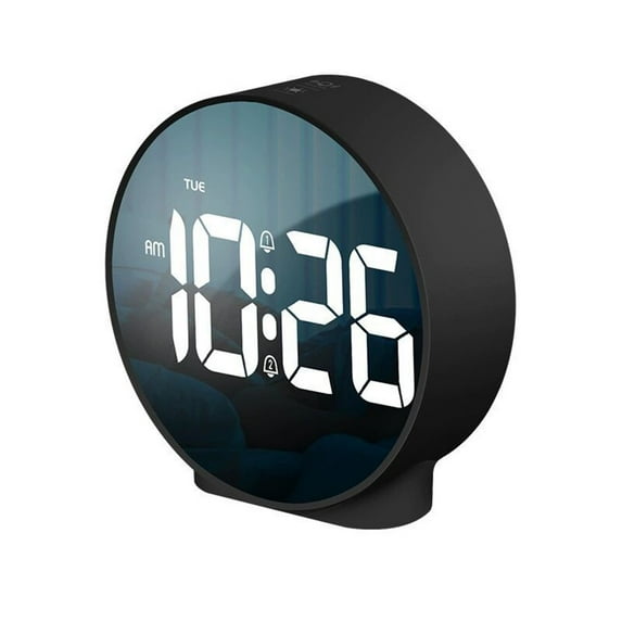 Teen Digital Alarm Clock, Bedside Alarm Clock, Desktop Round Clock With ...