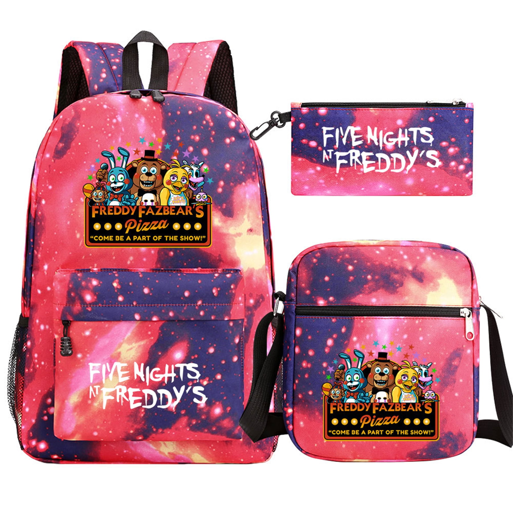 Teen Five Nights at Freddy's Backpack-Student 3 in 1 School Bookbag Set ...