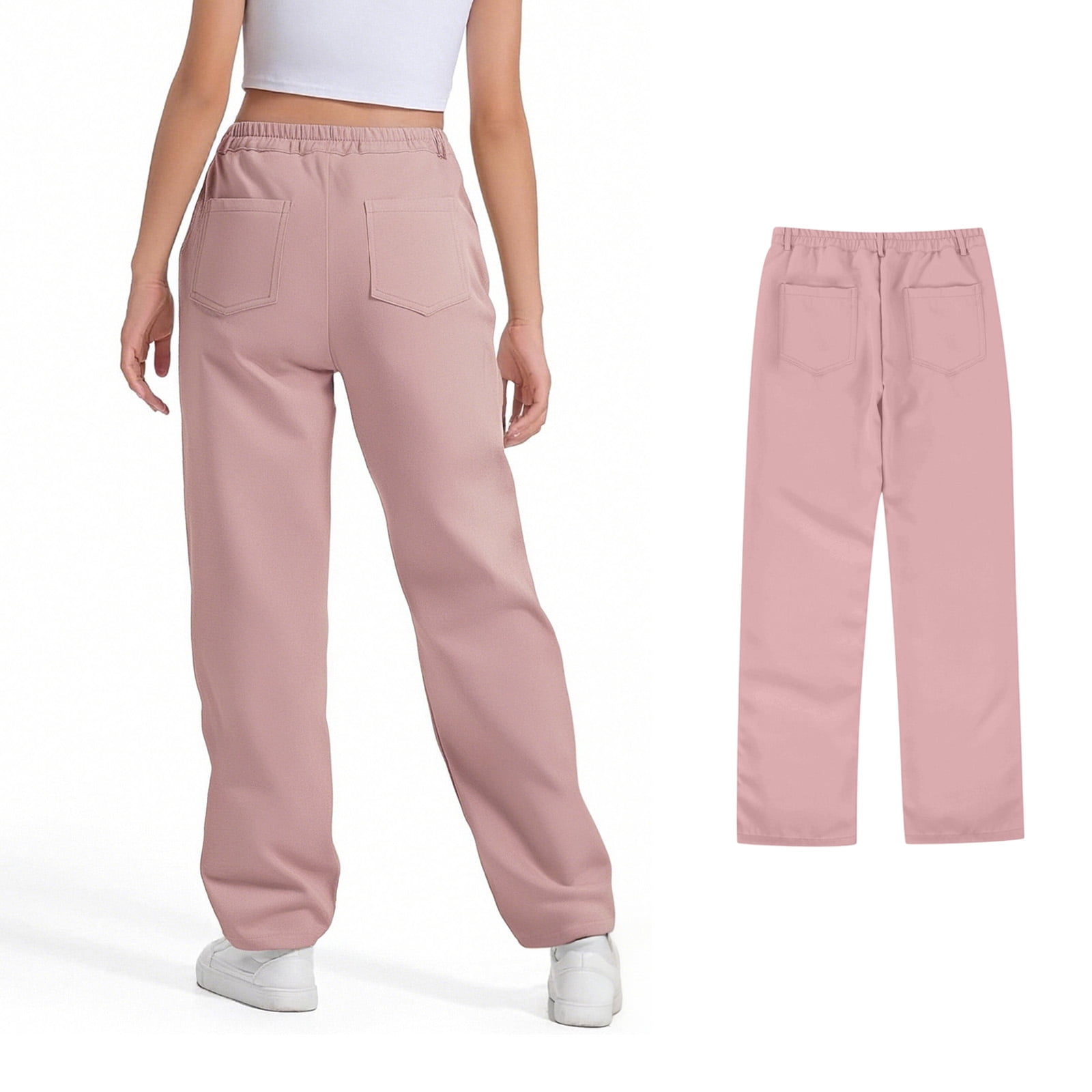 Teen Girl School Uniform Pants Skinny Fit Kids Dress Pants With Pockets ...