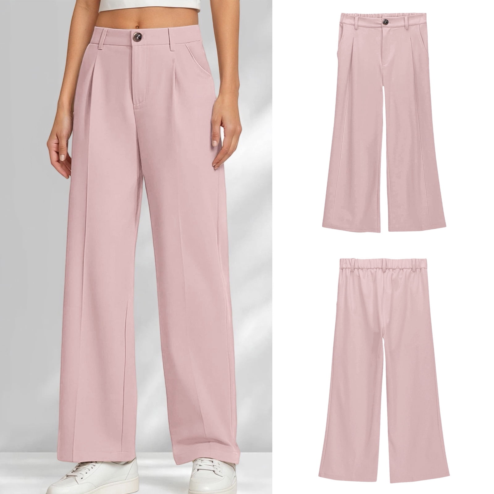 Teen Girl School Uniform Pants Skinny Fit Kids Dress Pants With Pockets ...
