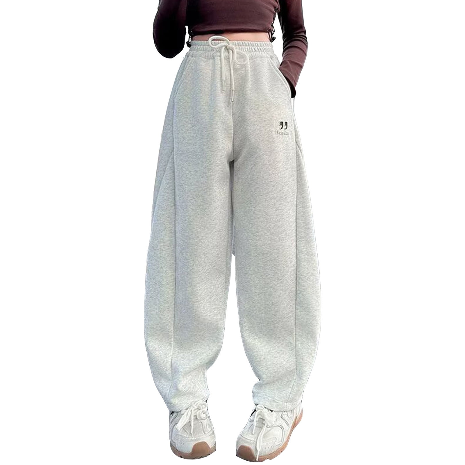 Teen Girl Sweatpants Oversized Girls Wide Leg Sweatpants Kids Light ...