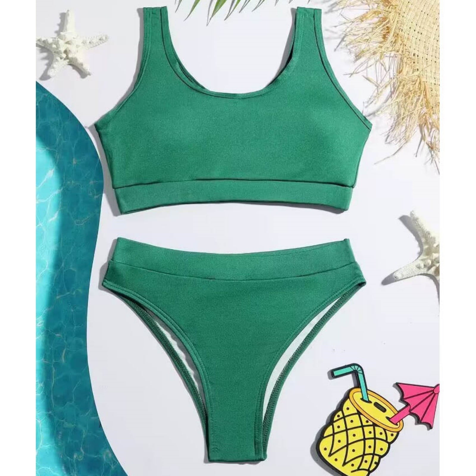 Teen Girls Swim Suit Girls Swimsuit with Shorts Girls Two Pieces ...
