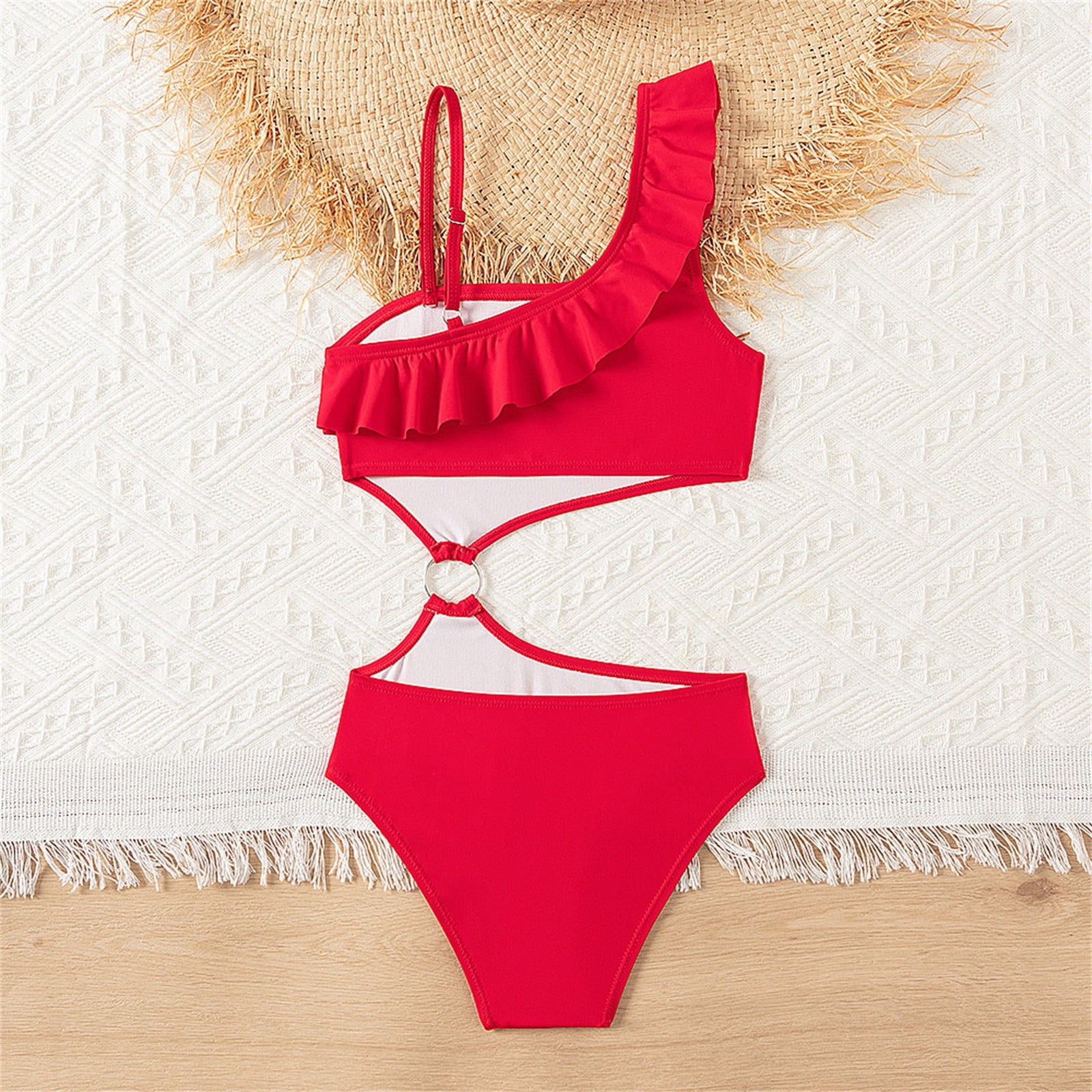 Teen Girl Swimsuit Strap Bikini Sets 2 Piece Swimwear Suits Girls ...