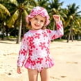 Teen Girl Swimsuits Fashion Floral Print Soft & Lightweigh Sun ...