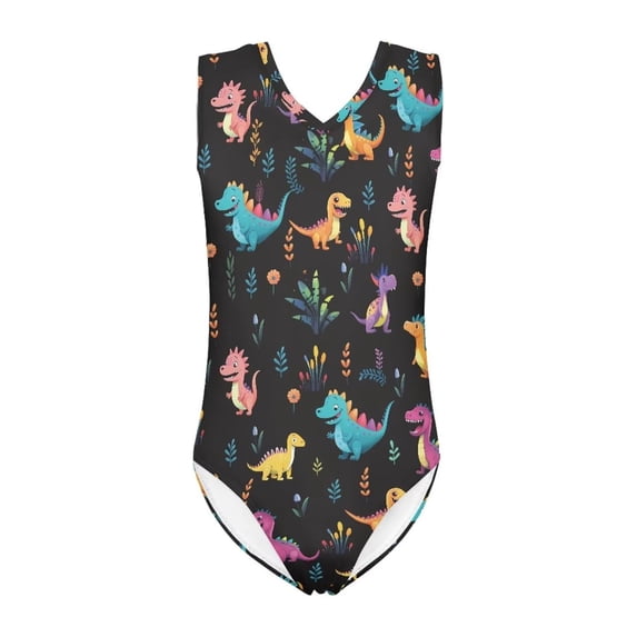 Teen Girl Swimsuits Ruffle Polka Dot Soft Upf 50+ Sun Protection One ...