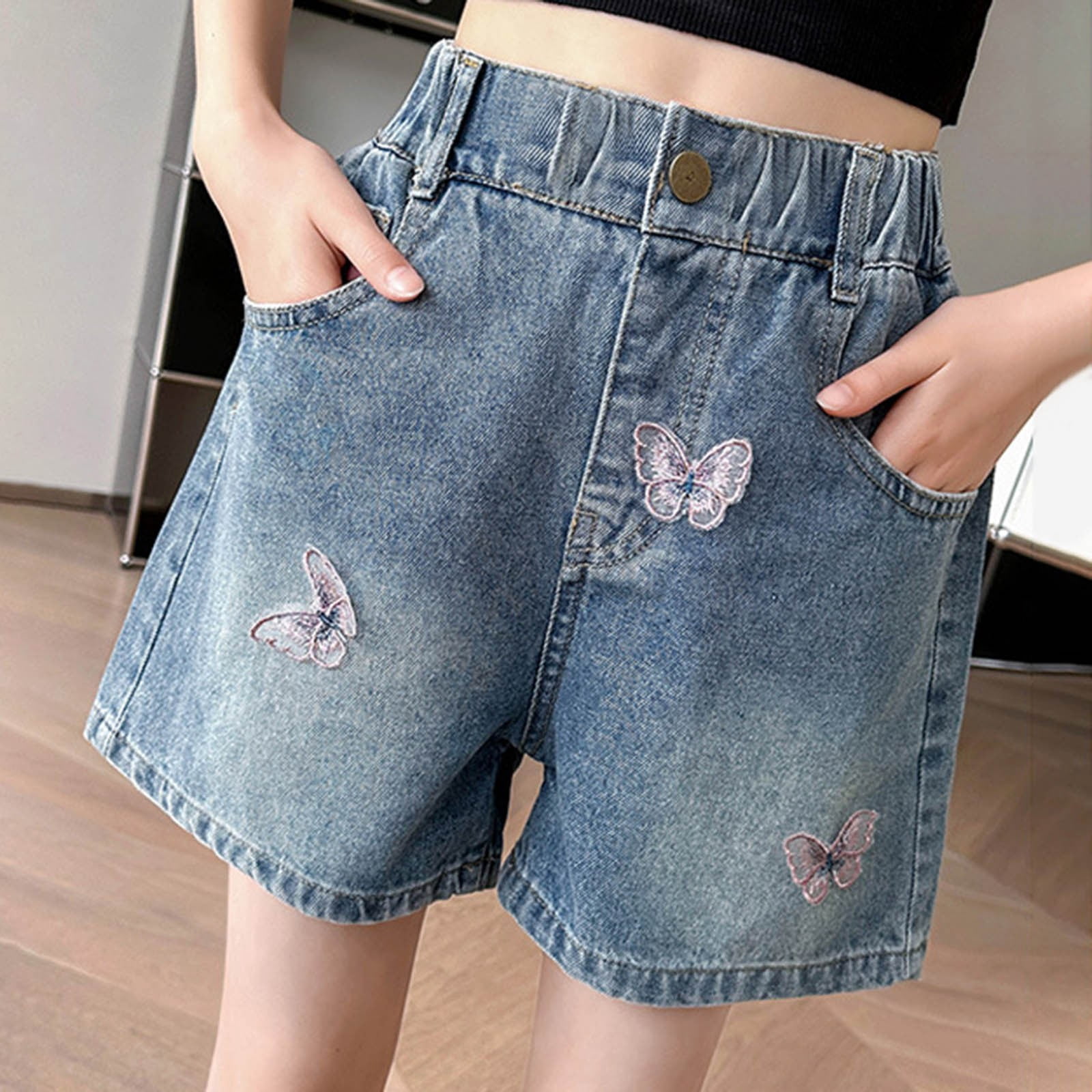 Teen Girls' Denim Shorts Jean Shorts for Teen Girls High Waist Denim ...