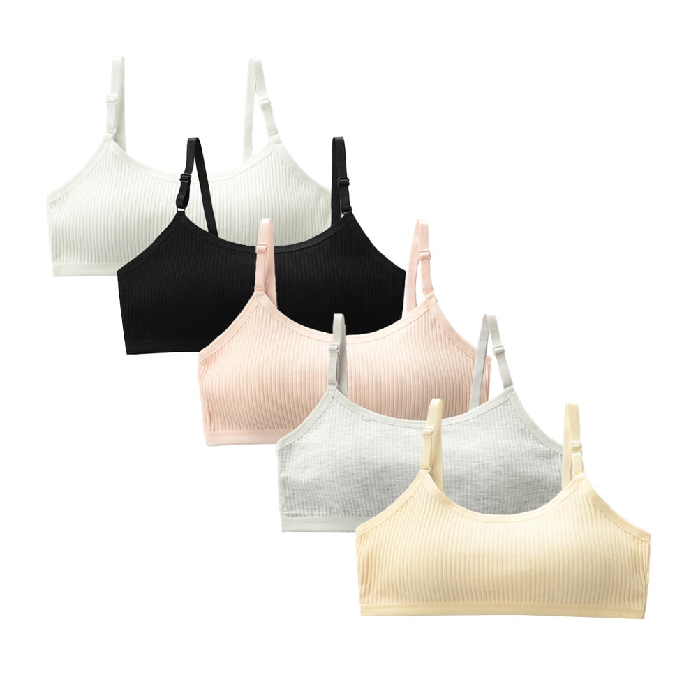 Teen Girls' Everyday Bra 10-15 Teen Student Girls Thin Cotton Sports ...