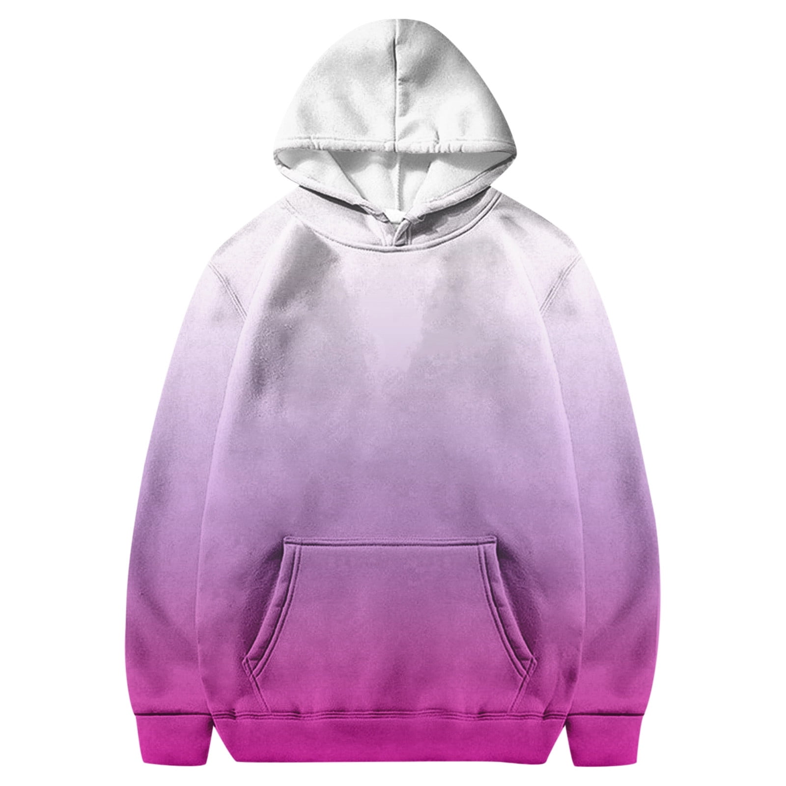 Boys Oversized Hoodies Gradient Color Long Sleeve Sweatshirts Round ...