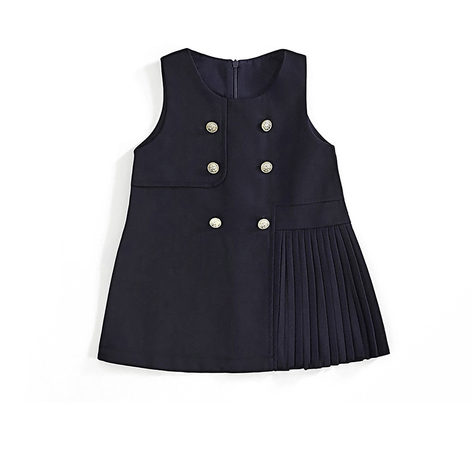 Teen Girls A Line School Uniform Jumper Dress-Girls Classic Vest ...
