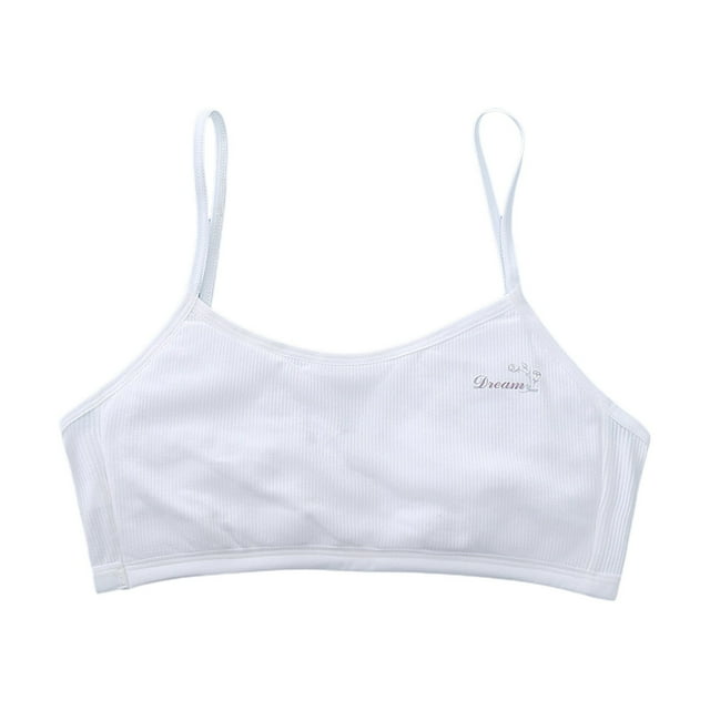 Teen Girls Seamless Training Bras Sports Bras Spaghetti Strap Sports ...