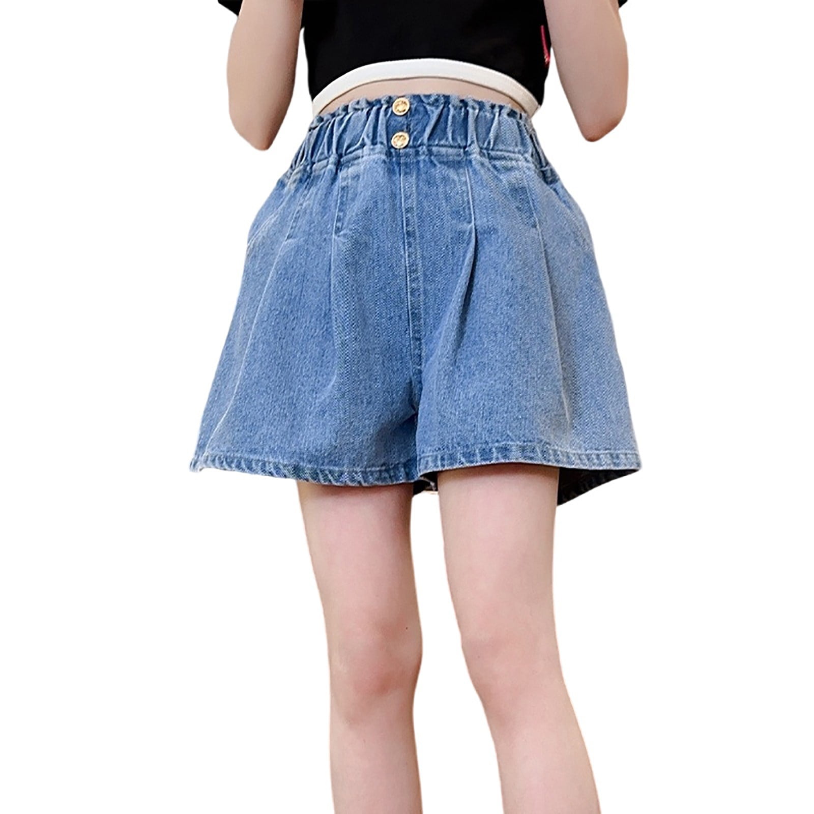 Teen Girls' Shorts Jeans Girls Embroidered Summer Outfits for Girls ...