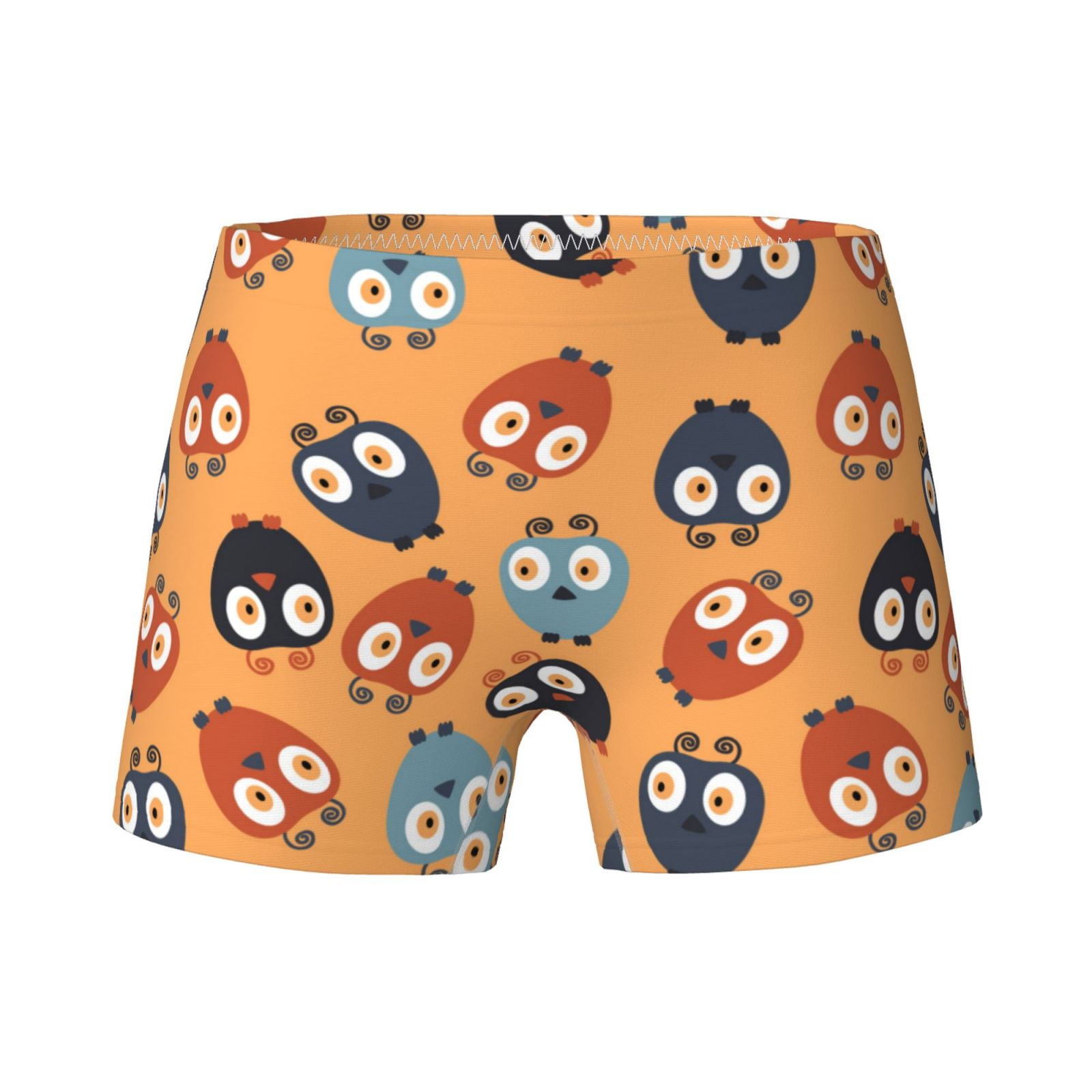 Teen Girls Underwear - Abstract Owl Cute Soft Cotton Boxer Briefs ...