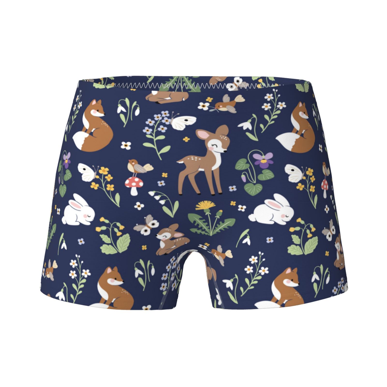 Teen Girls Underwear - Animals And Wildflowers Soft Cotton Boxer Briefs ...