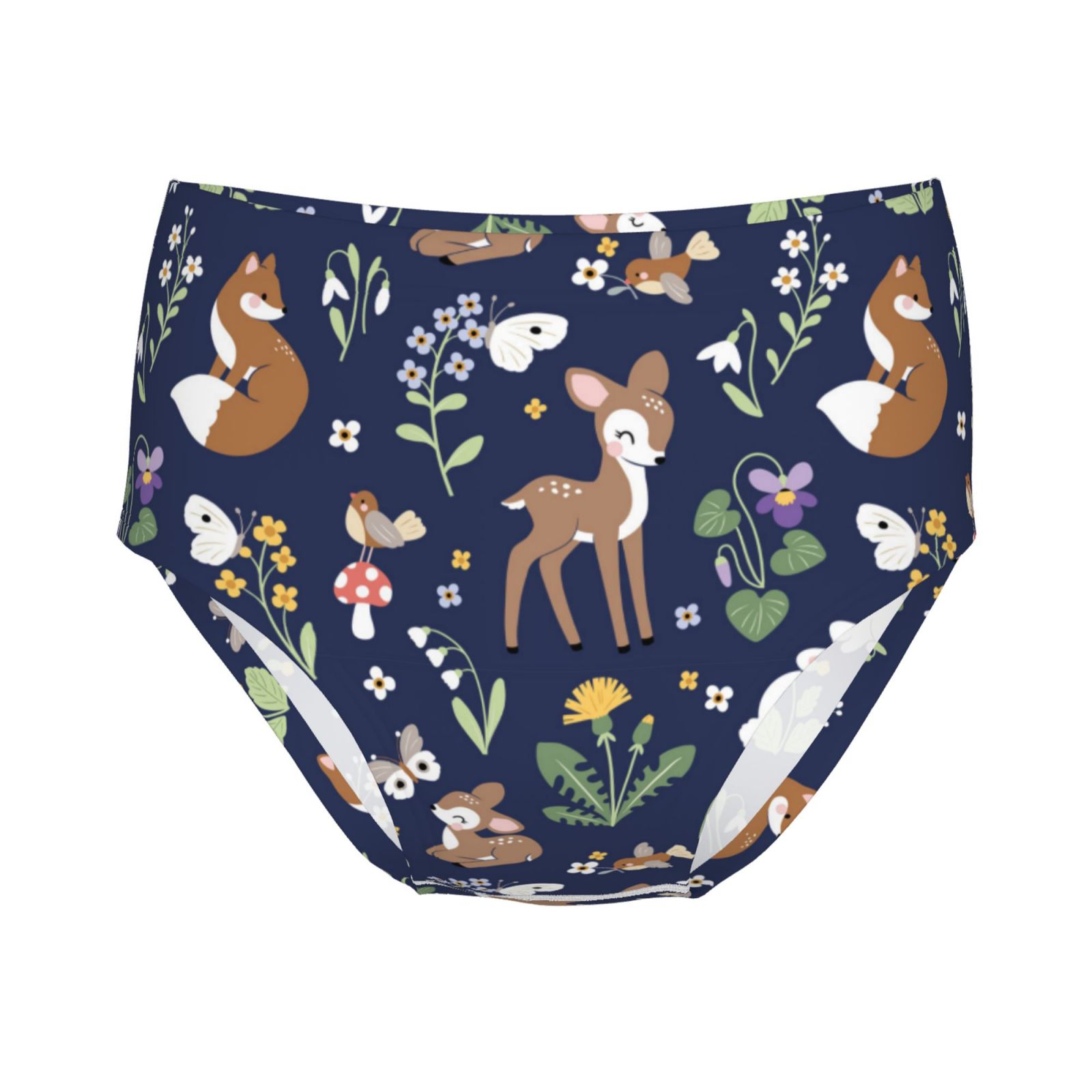 Teen Girls Underwear - Animals And Wildflowers Soft Cotton Briefs ...