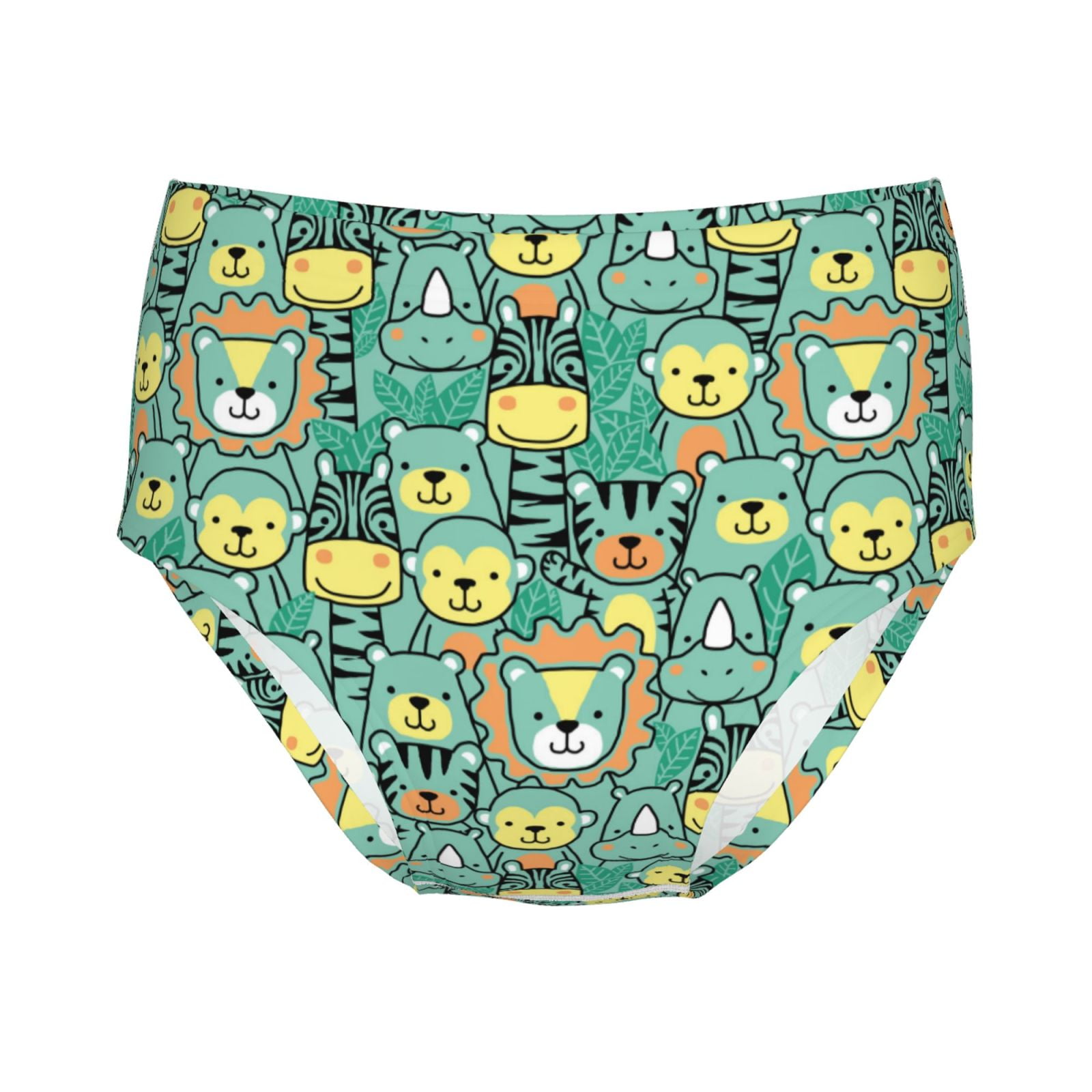 Teen Girls Underwear - Animals with Leaf Soft Cotton Briefs Panties for ...