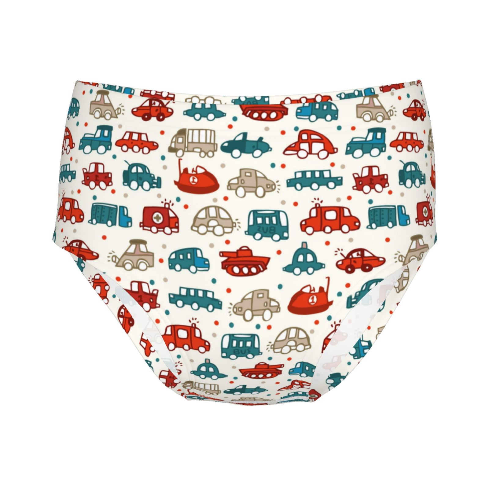 Teen Girls Underwear - Artoon Car Soft Cotton Briefs Panties for Teens ...