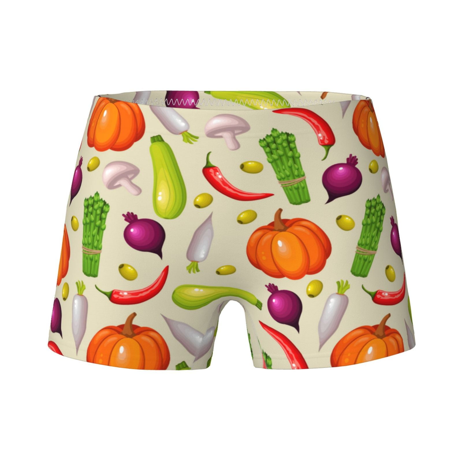 Teen Girls Underwear - Asparagus vegetable Soft Cotton Boxer Briefs ...