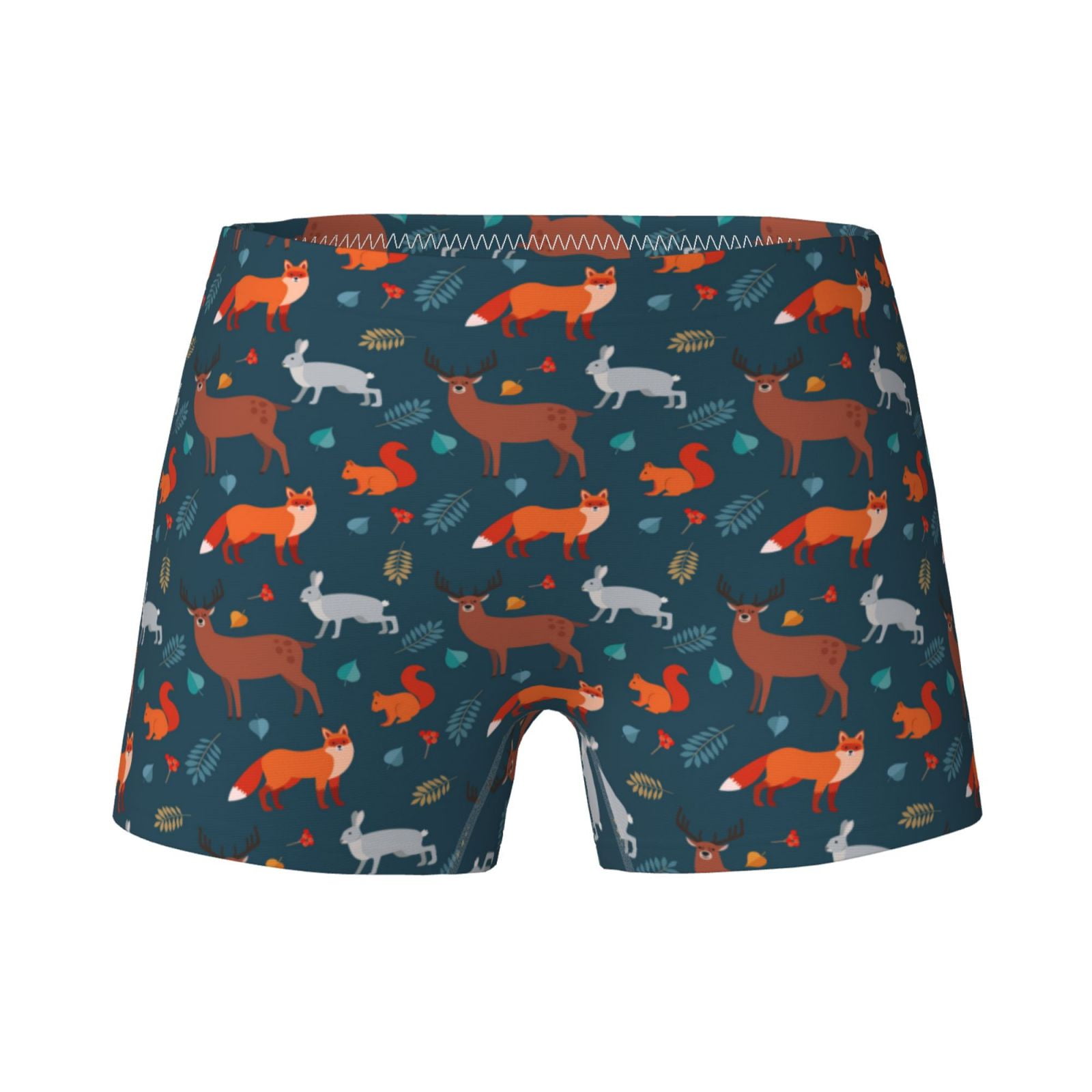 Teen Girls Underwear - Autumn Forest Animals Cute Soft Cotton Boxer ...