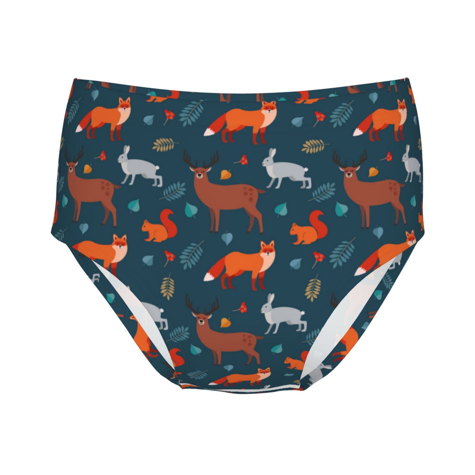 Teen Girls Underwear - Autumn Forest Animals Cute Soft Cotton Briefs ...