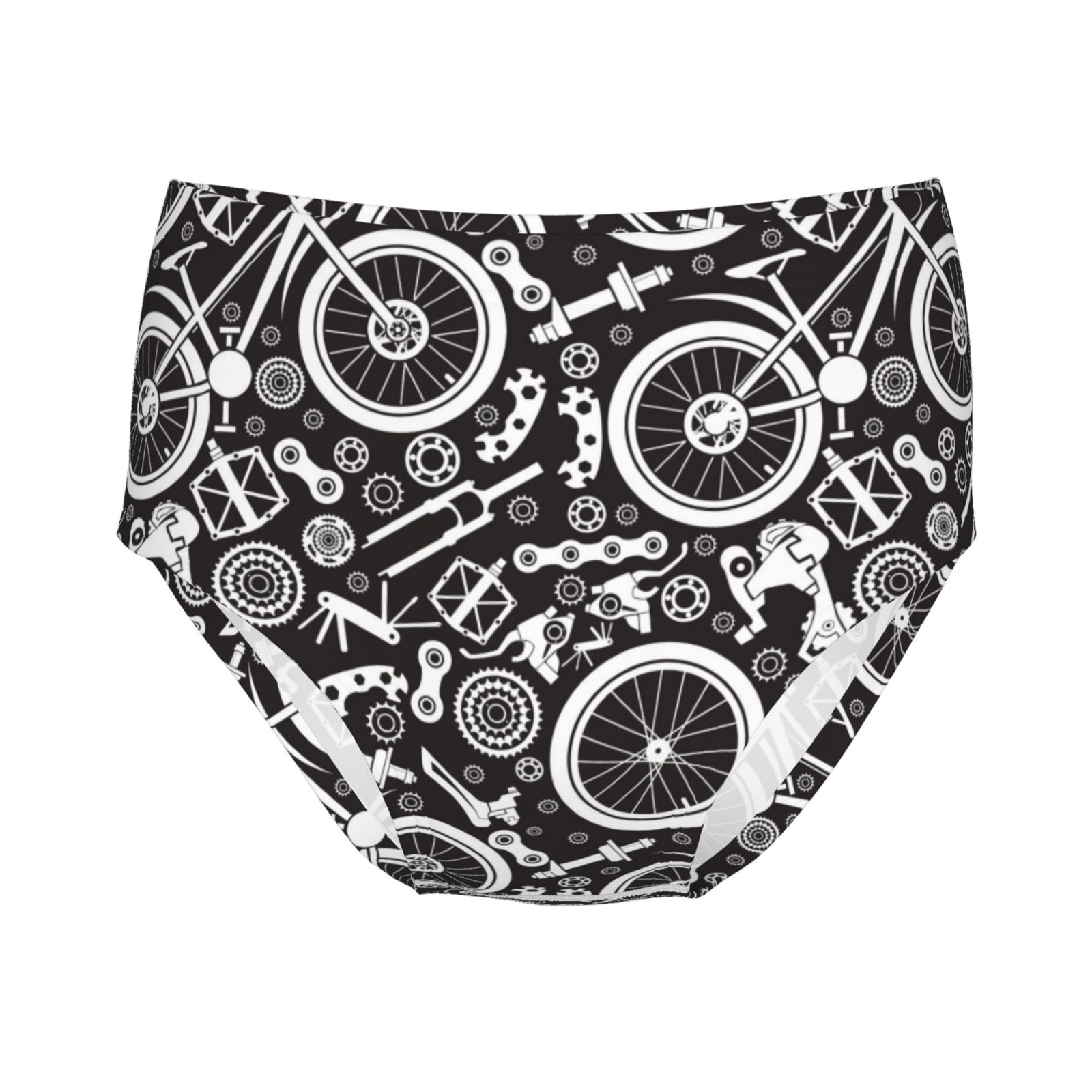 Teen Girls Underwear - Bike Pattern Mechanical Soft Cotton Briefs Panties for Teens Breathable ...