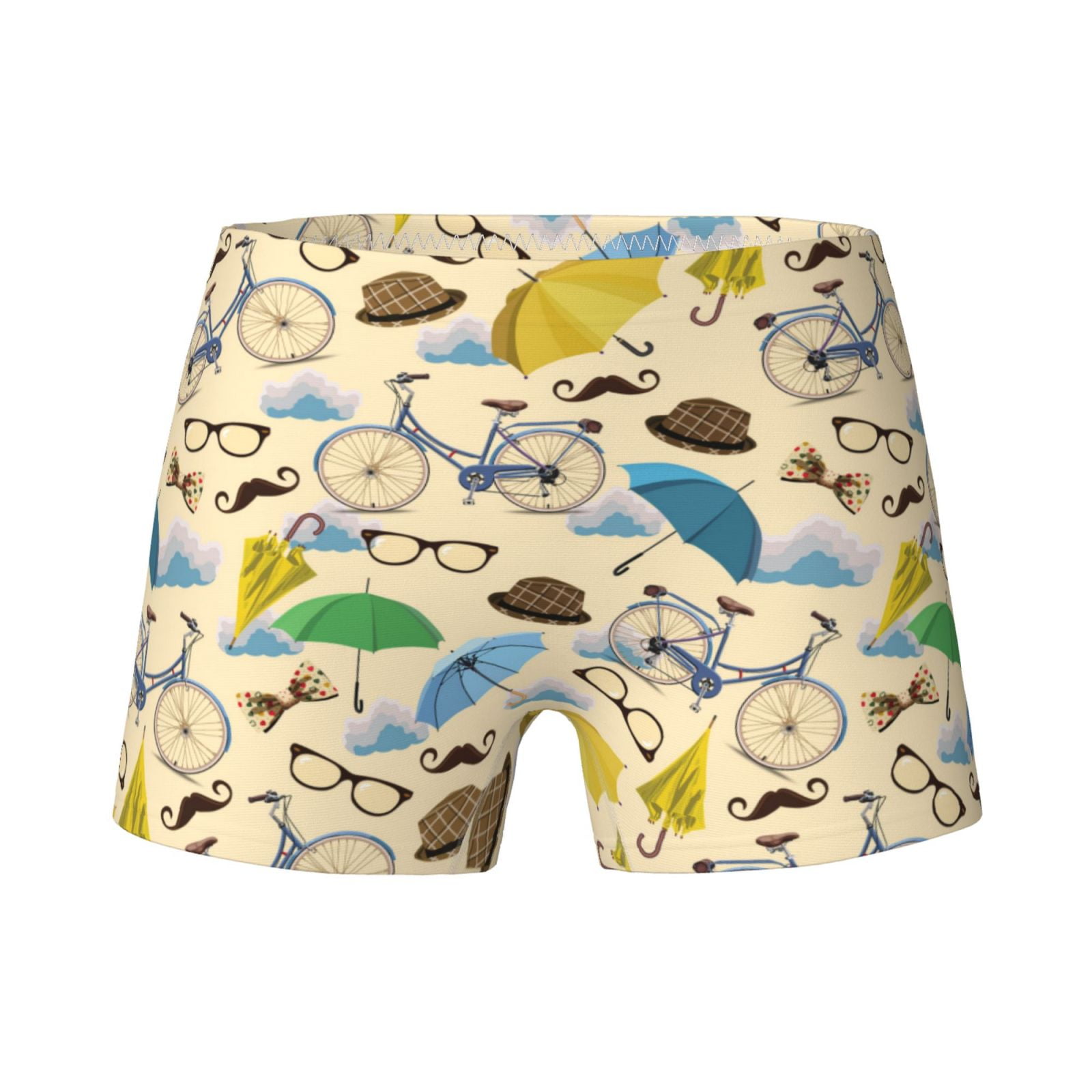 Teen Girls Underwear - Bike Pattern umbrella Soft Cotton Boxer Briefs Panties for Teens Panty ...