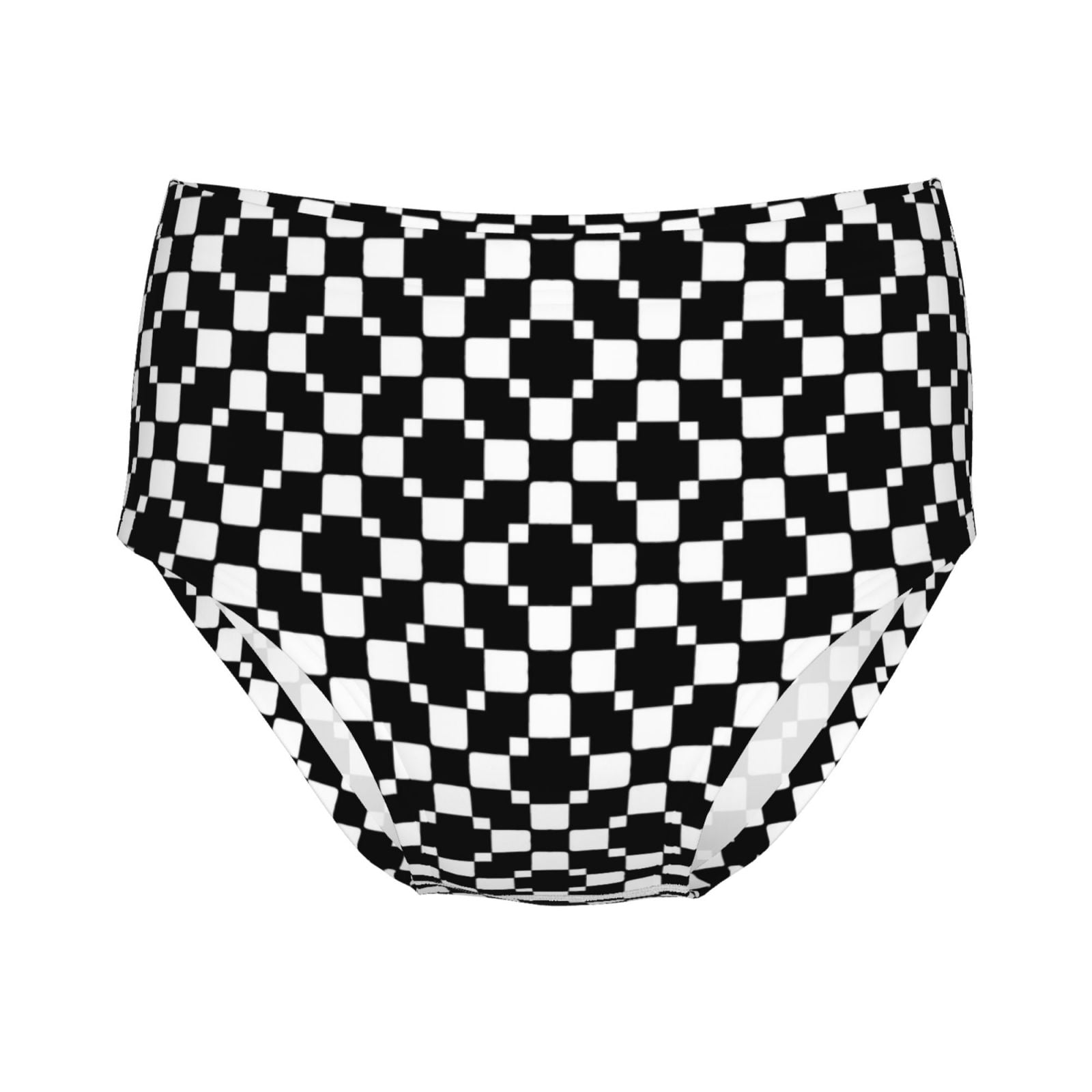 Teen Girls Underwear - Black and white checkered Soft Cotton Briefs ...