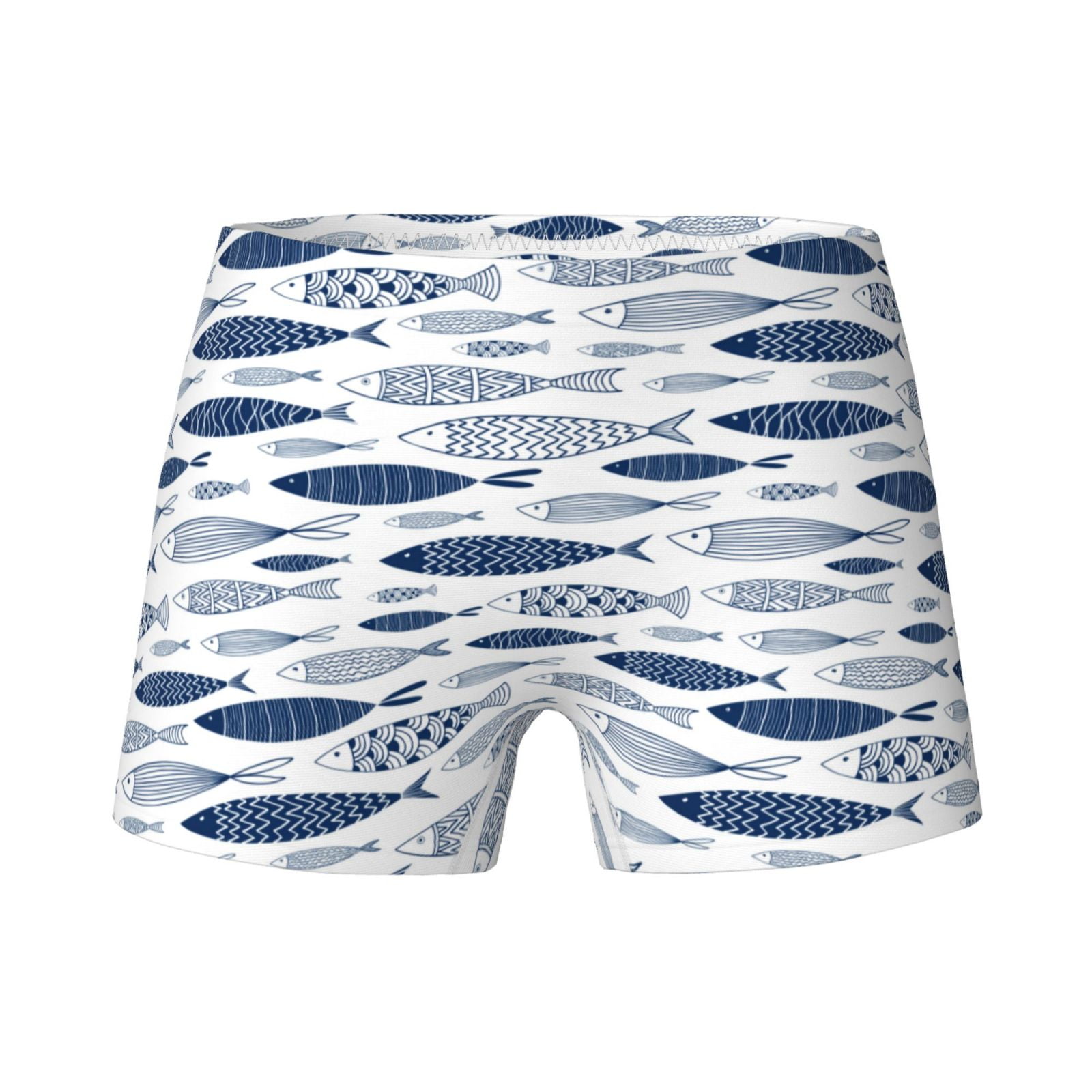 Teen Girls Underwear - Blue Fish Soft Cotton Boxer Briefs Panties for ...