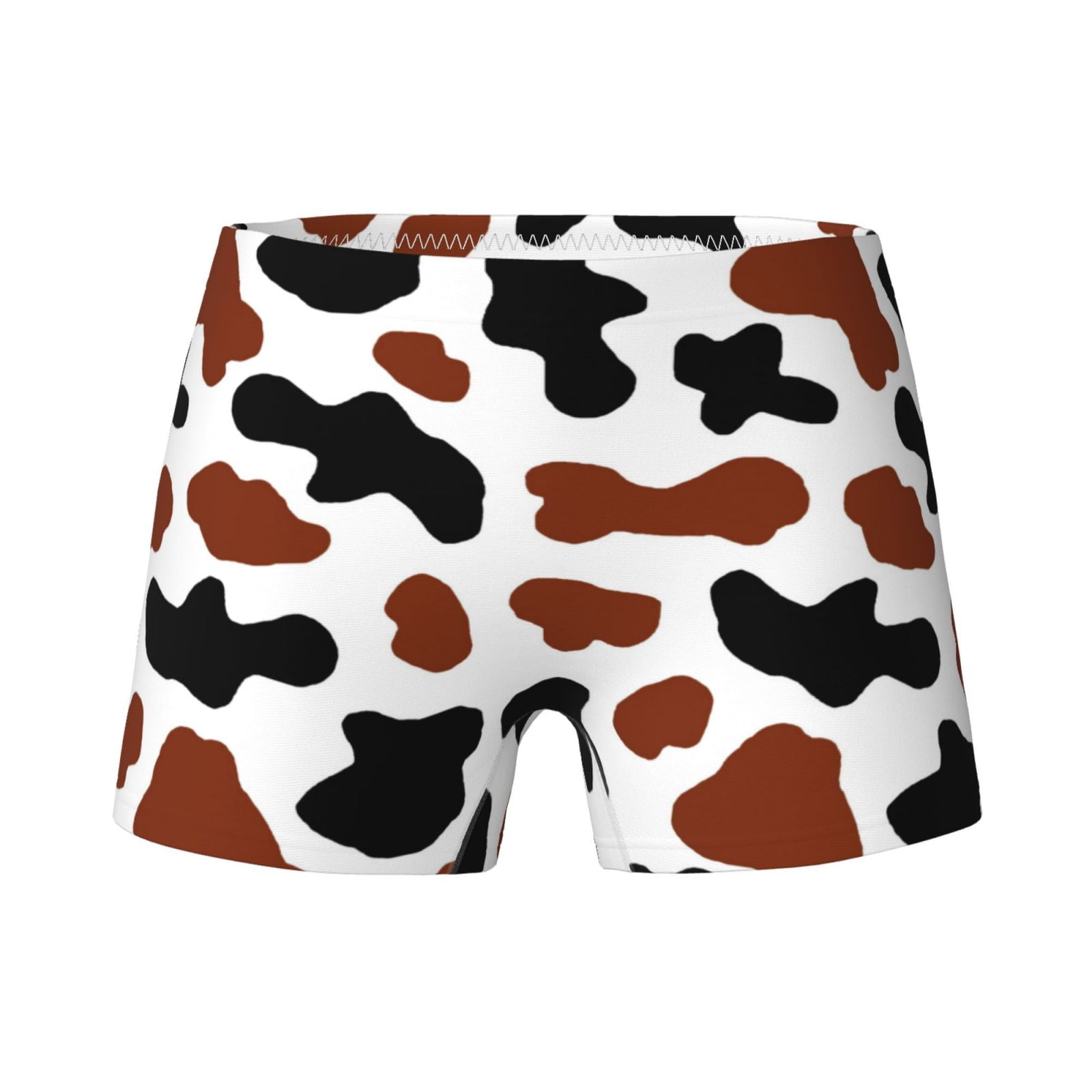 Teen Girls Underwear - Brown Black Cow Soft Cotton Boxer Briefs Panties ...