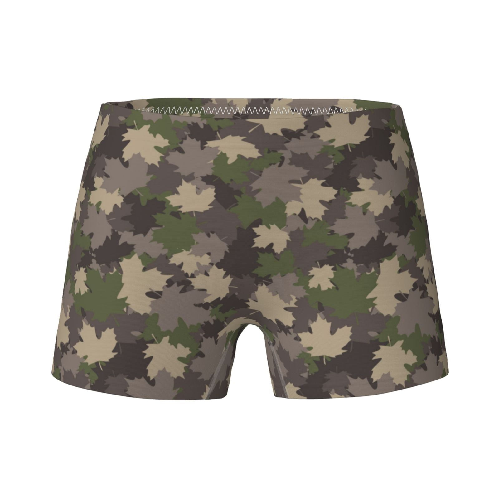 Teen Girls Underwear - Camouflage maple Soft Cotton Boxer Briefs ...