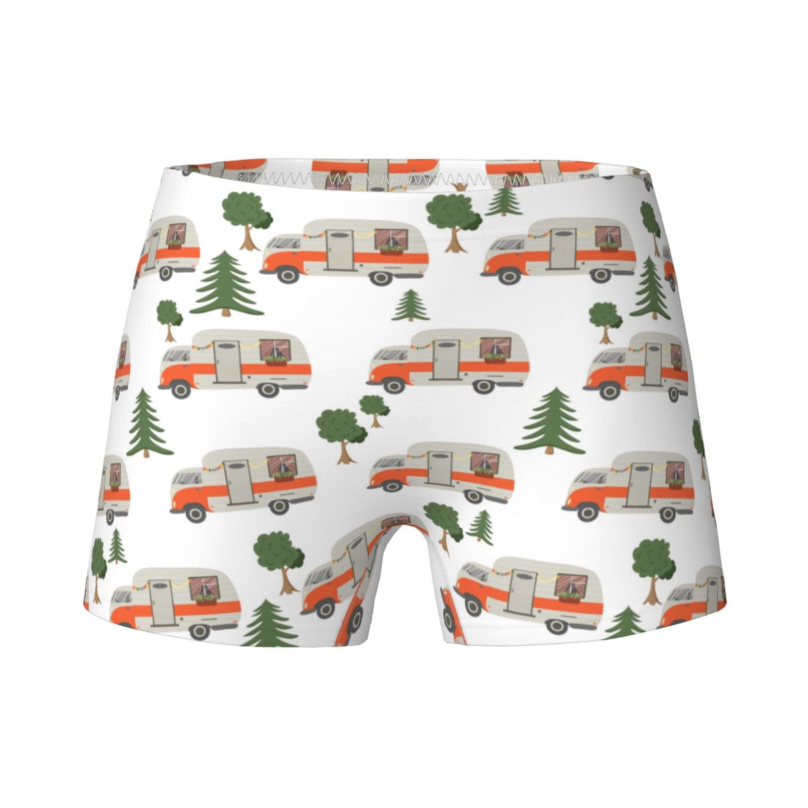 Teen Girls Underwear - Camp Van Soft Cotton Boxer Briefs Panties for ...