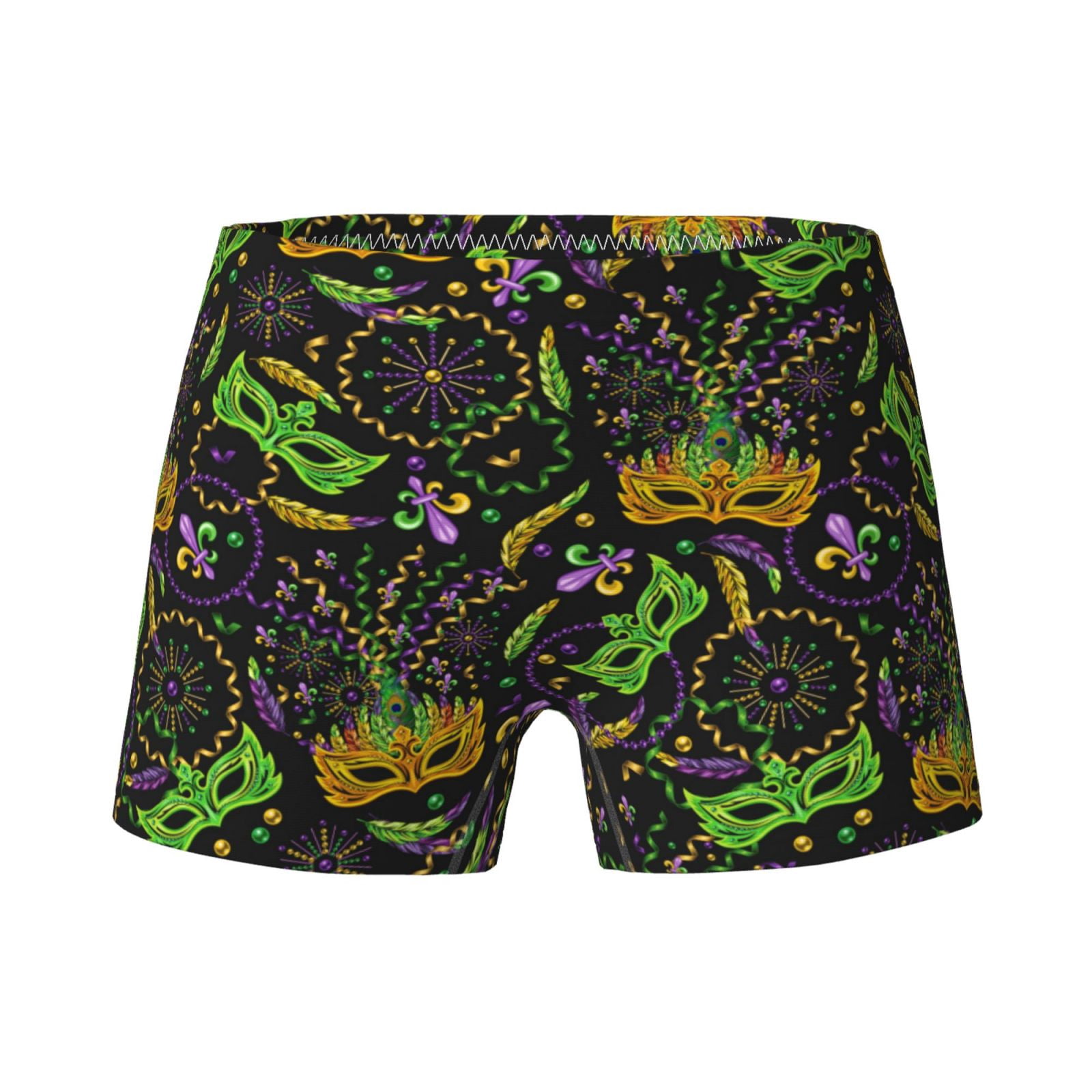 Teen Girls Underwear - Carnival Mardi Gras3 Soft Cotton Boxer Briefs ...