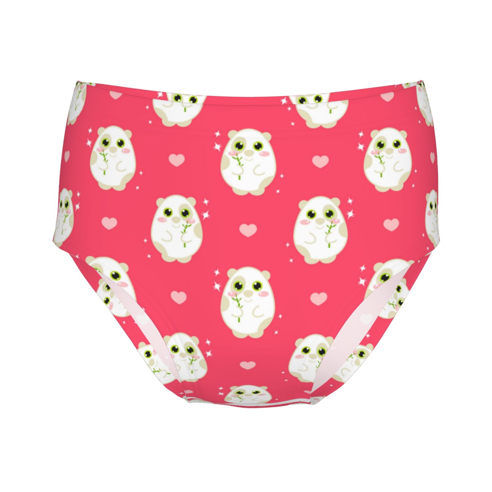 Teen Girls Underwear - Cartoon Cute Hamster Rose Red Soft Cotton Briefs ...