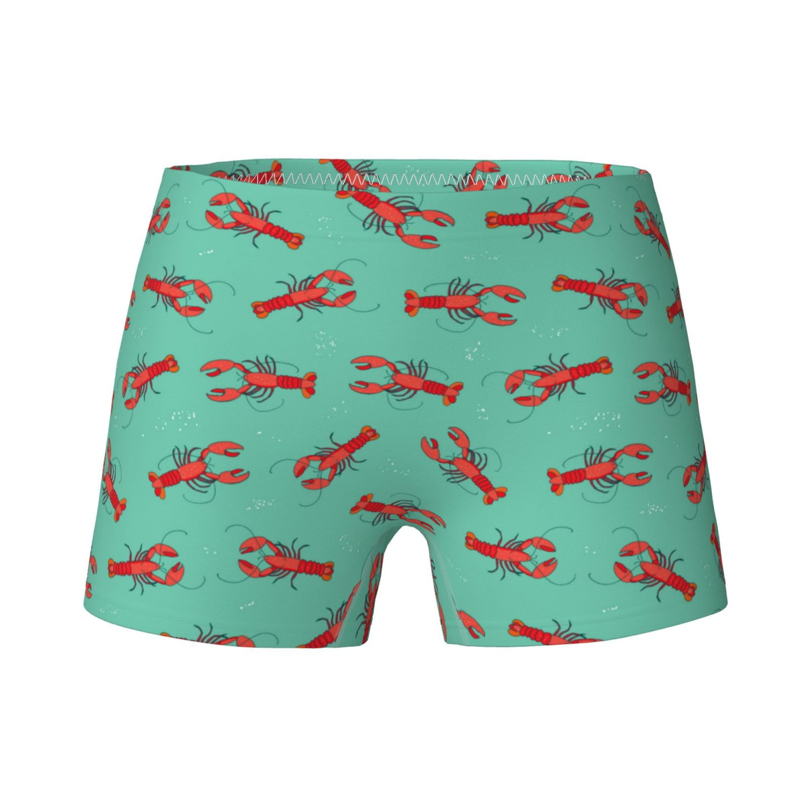 Teen Girls Underwear - Cartoon Lobsters A Soft Cotton Boxer Briefs ...