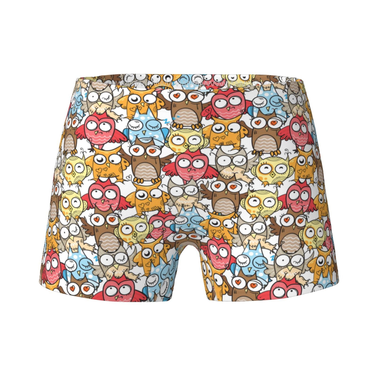 Teen Girls Underwear - Cartoon Owls 1 Soft Cotton Boxer Briefs Panties ...