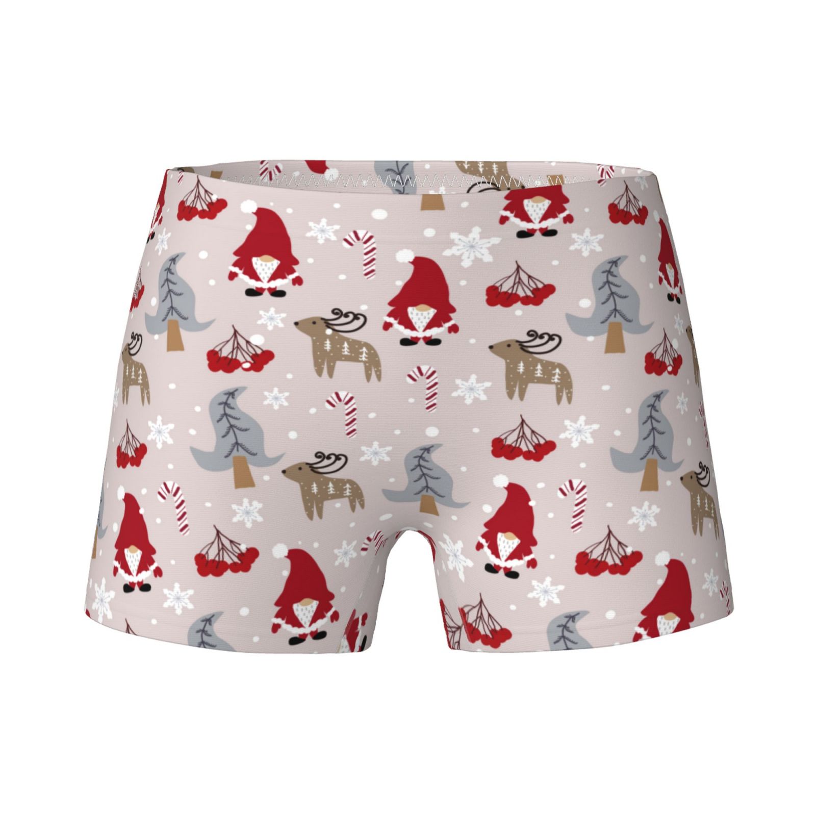 Teen Girls Underwear - Cartoon Santa and Reindeer Soft Cotton Boxer ...