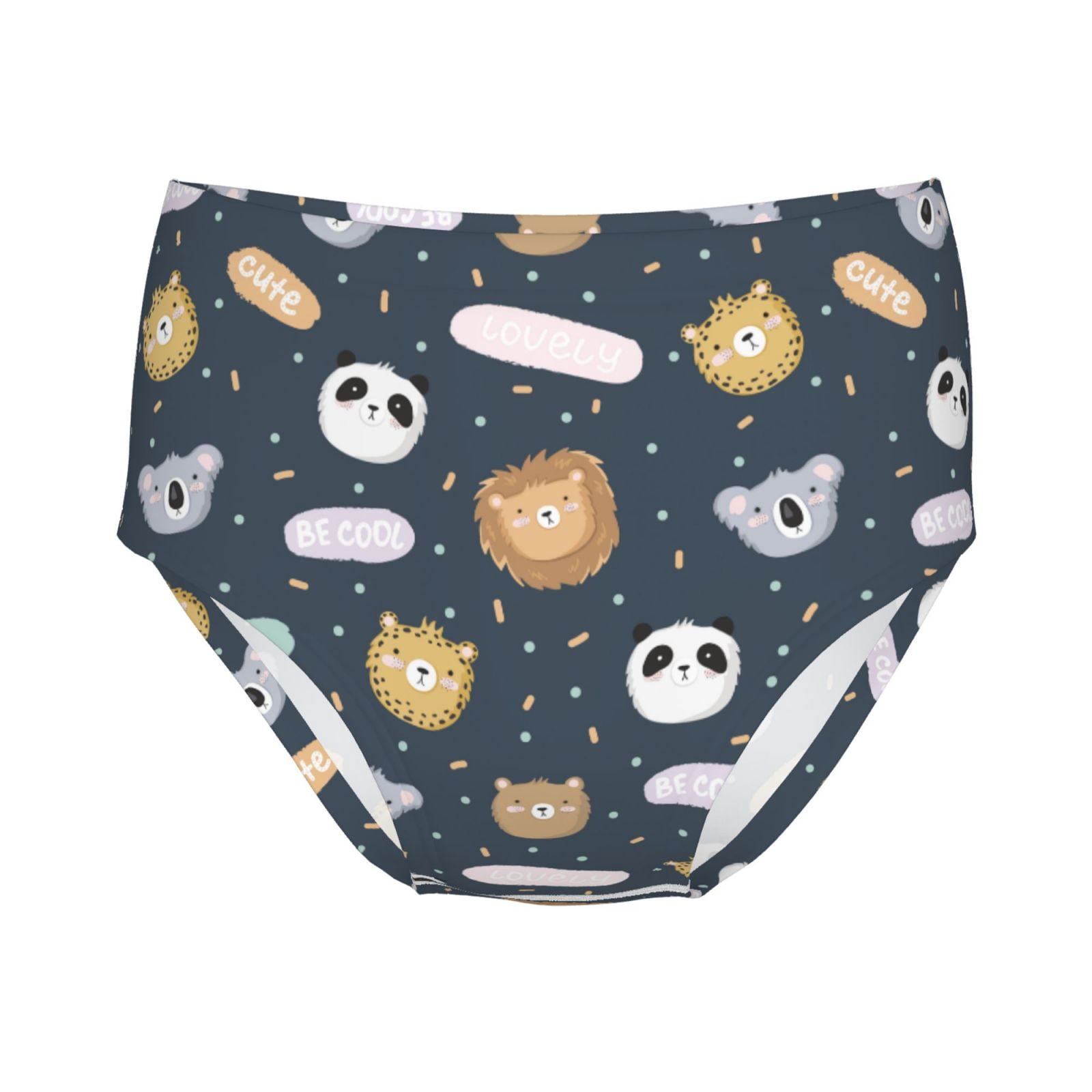 Teen Girls Underwear - Cartoon animals Soft Cotton Briefs Panties for ...