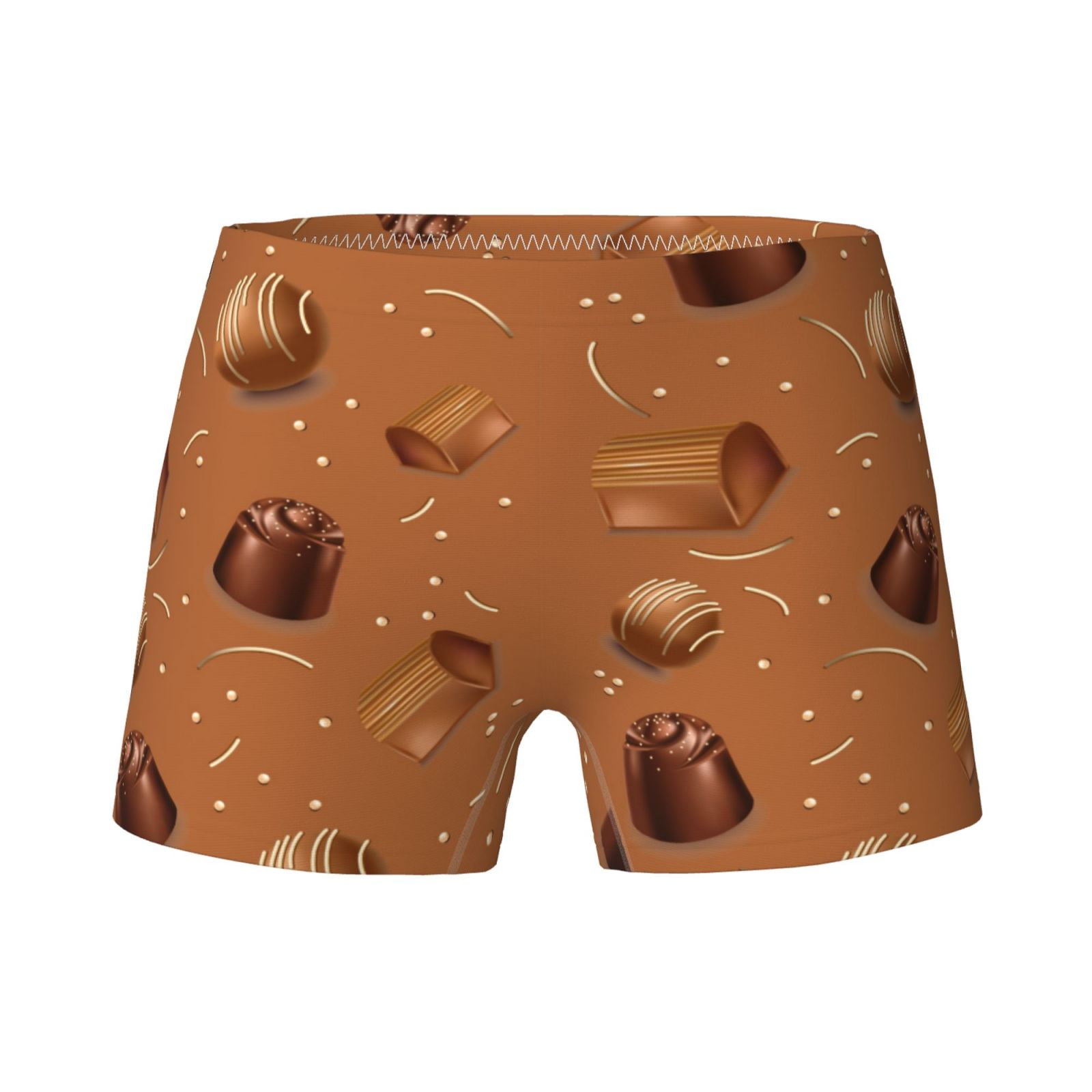 Teen Girls Underwear - Chocolate Pattern No.9049 Soft Cotton Boxer ...