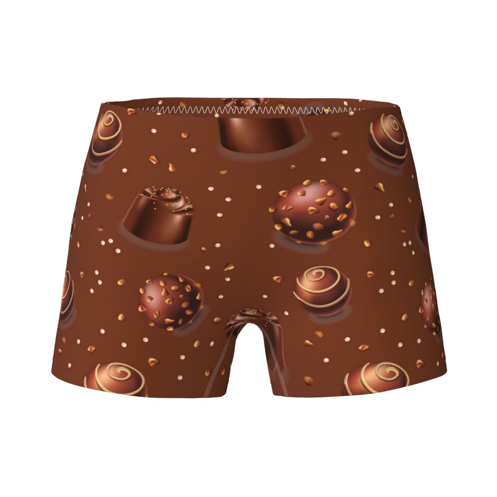 Teen Girls Underwear - Chocolate Pattern No.9051 Soft Cotton Boxer ...
