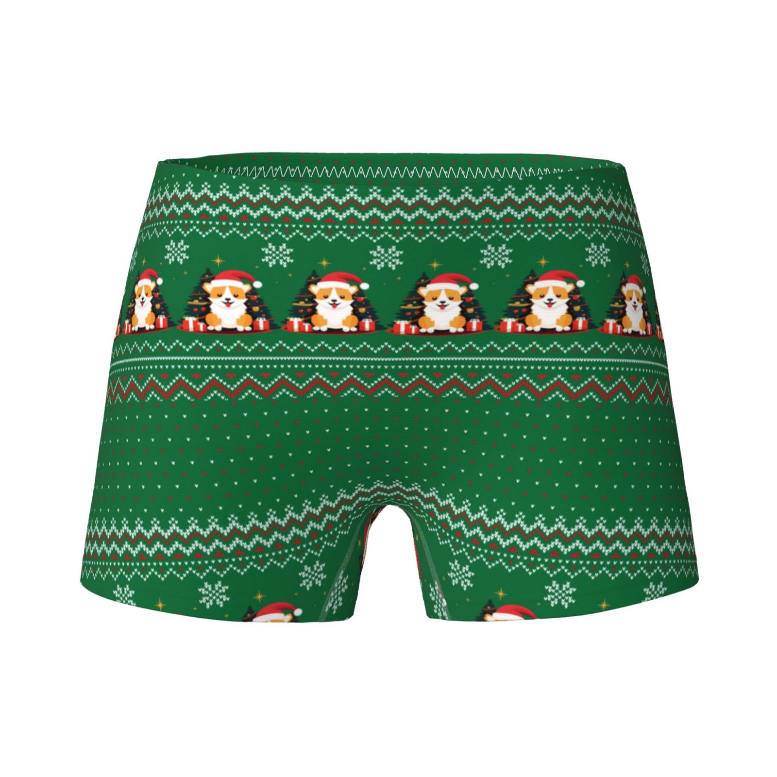 Teen Girls Underwear - Christmas Corgis Soft Cotton Boxer Briefs ...