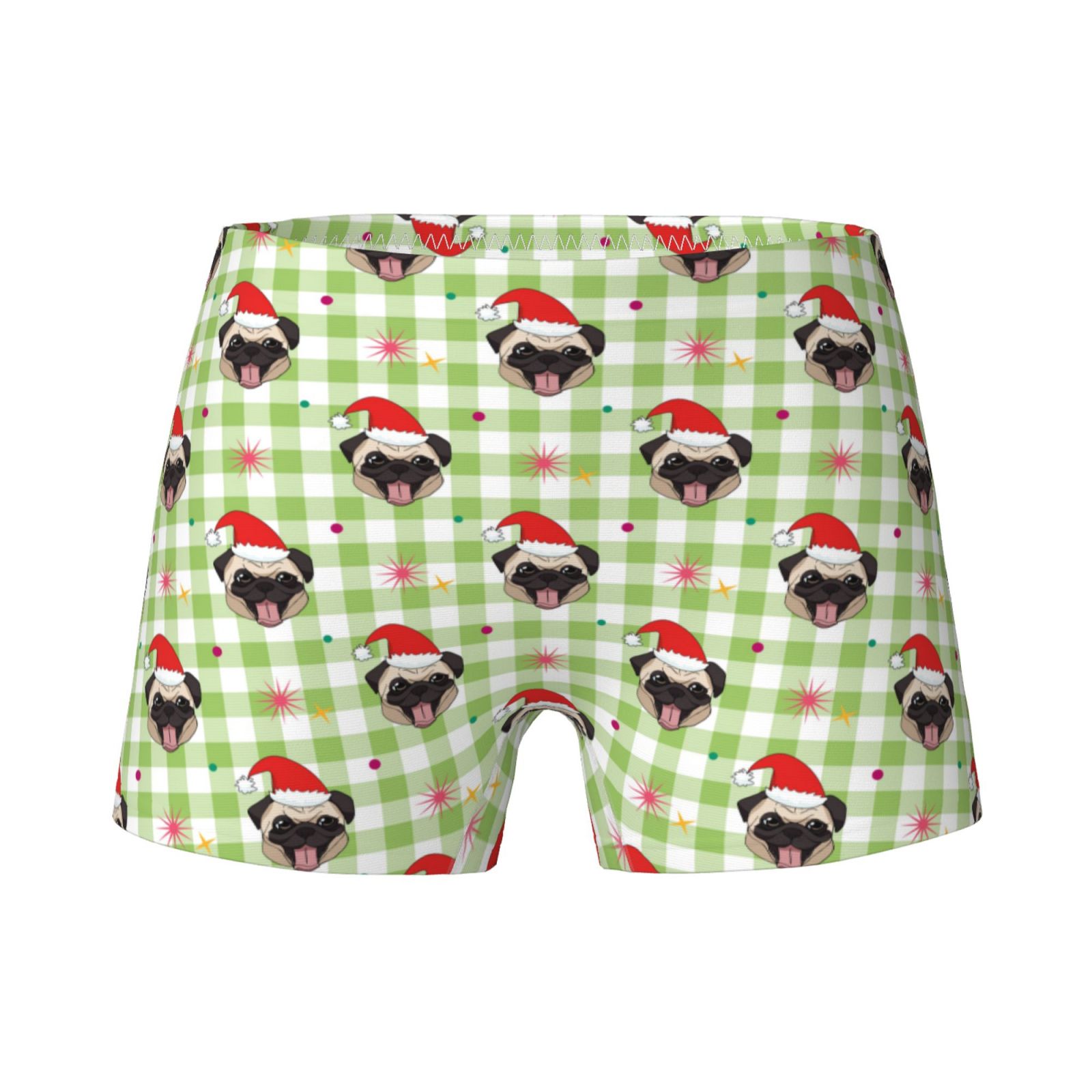Teen Girls Underwear - Christmas Hat French Bulldog Soft Cotton Boxer ...