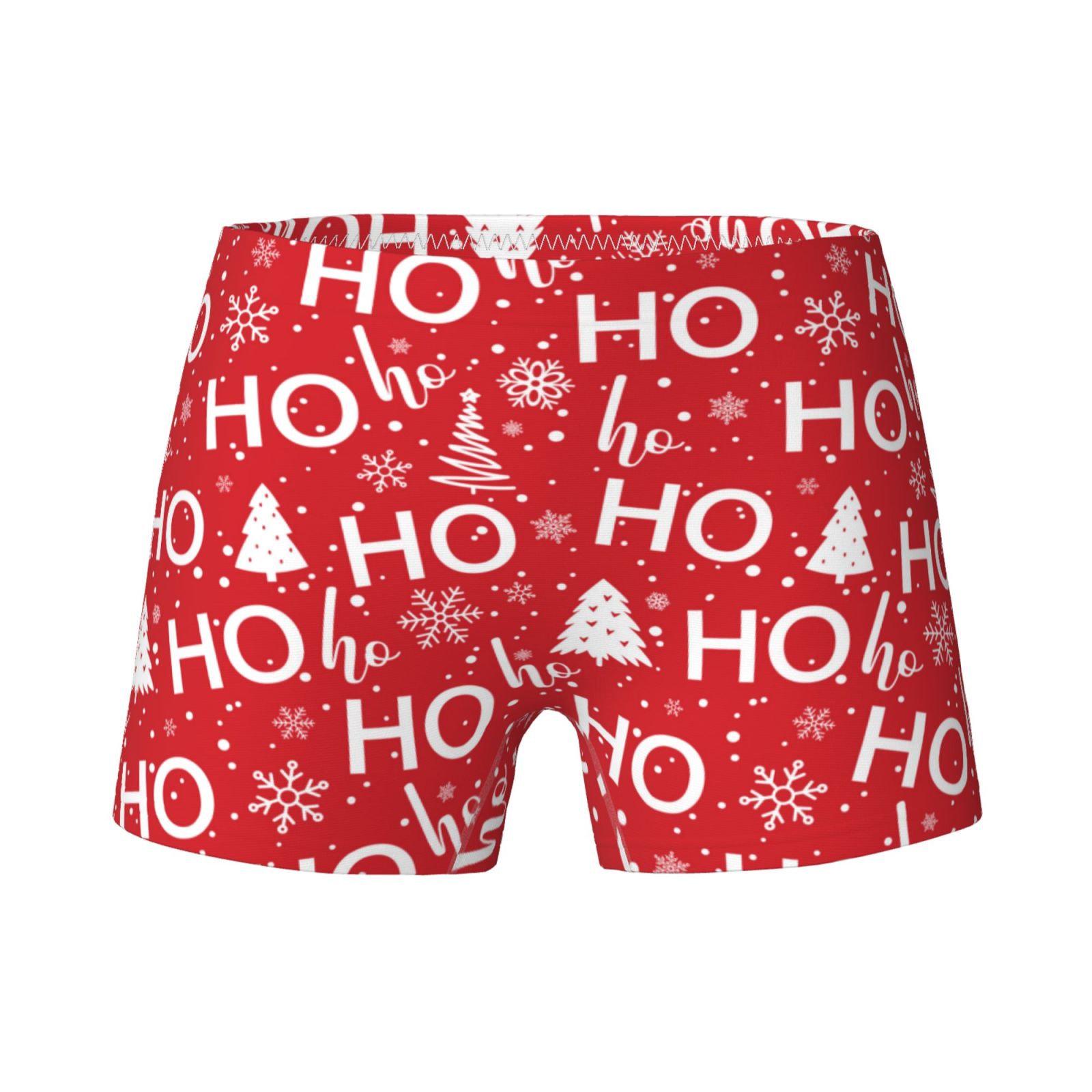 Teen Girls Underwear - Christmas Hohoho Soft Cotton Boxer Briefs ...