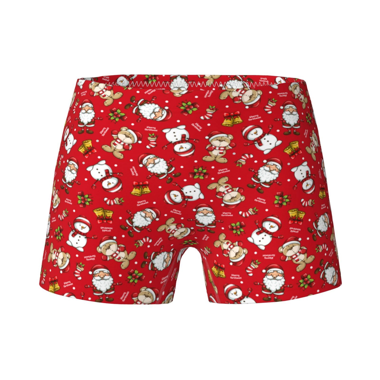 Teen Girls Underwear - Christmas Santa Cartoon Snowman A Soft Cotton ...
