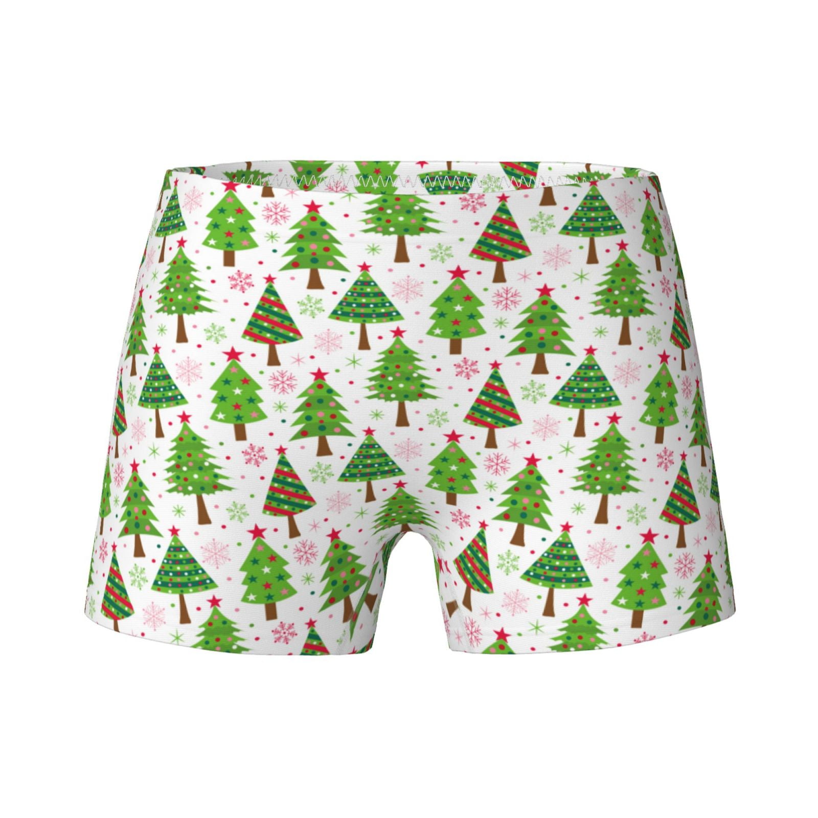 Teen Girls Underwear - Christmas Trees Soft Cotton Boxer Briefs Panties ...
