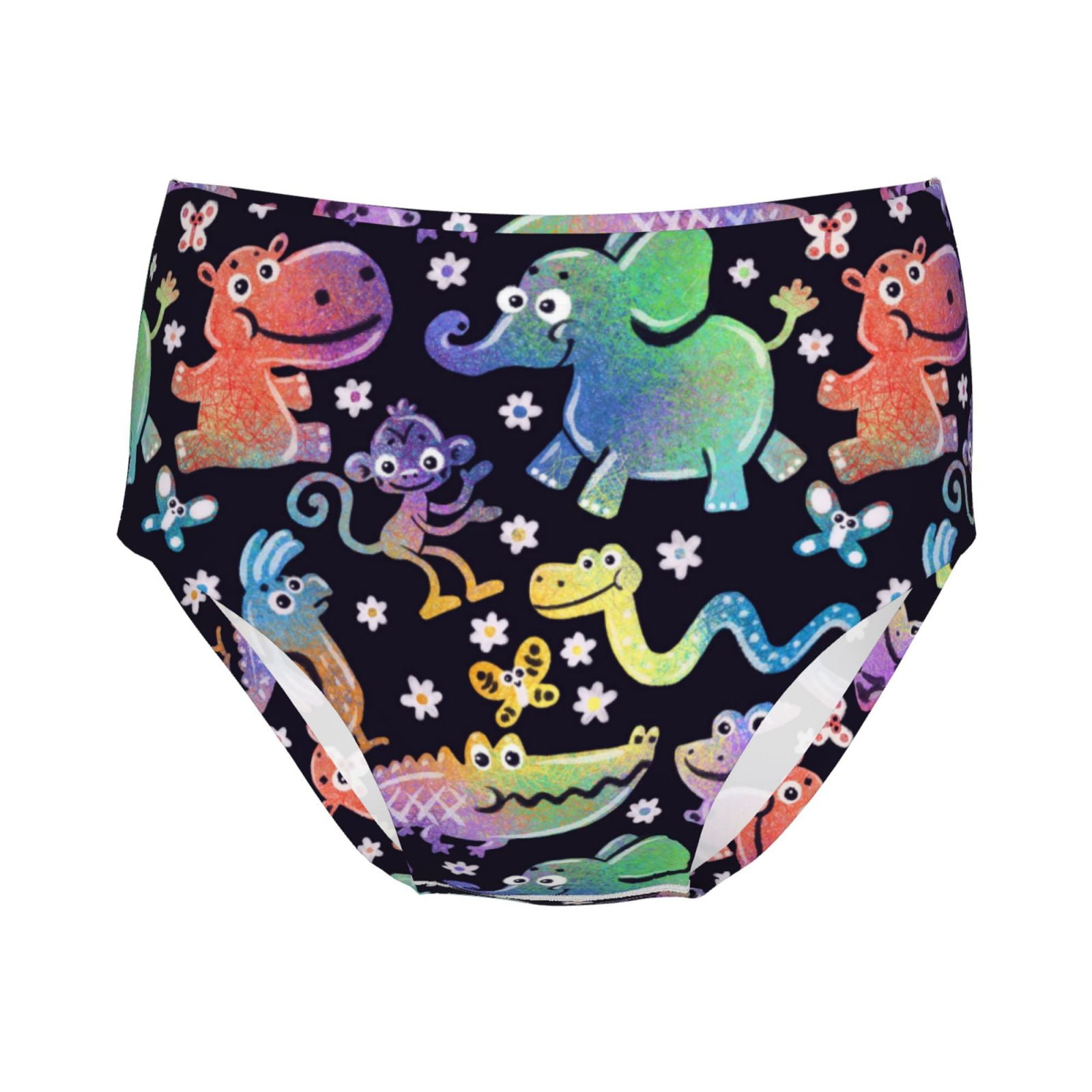 Teen Girls Underwear - Colorful Animals Soft Cotton Briefs Panties for ...