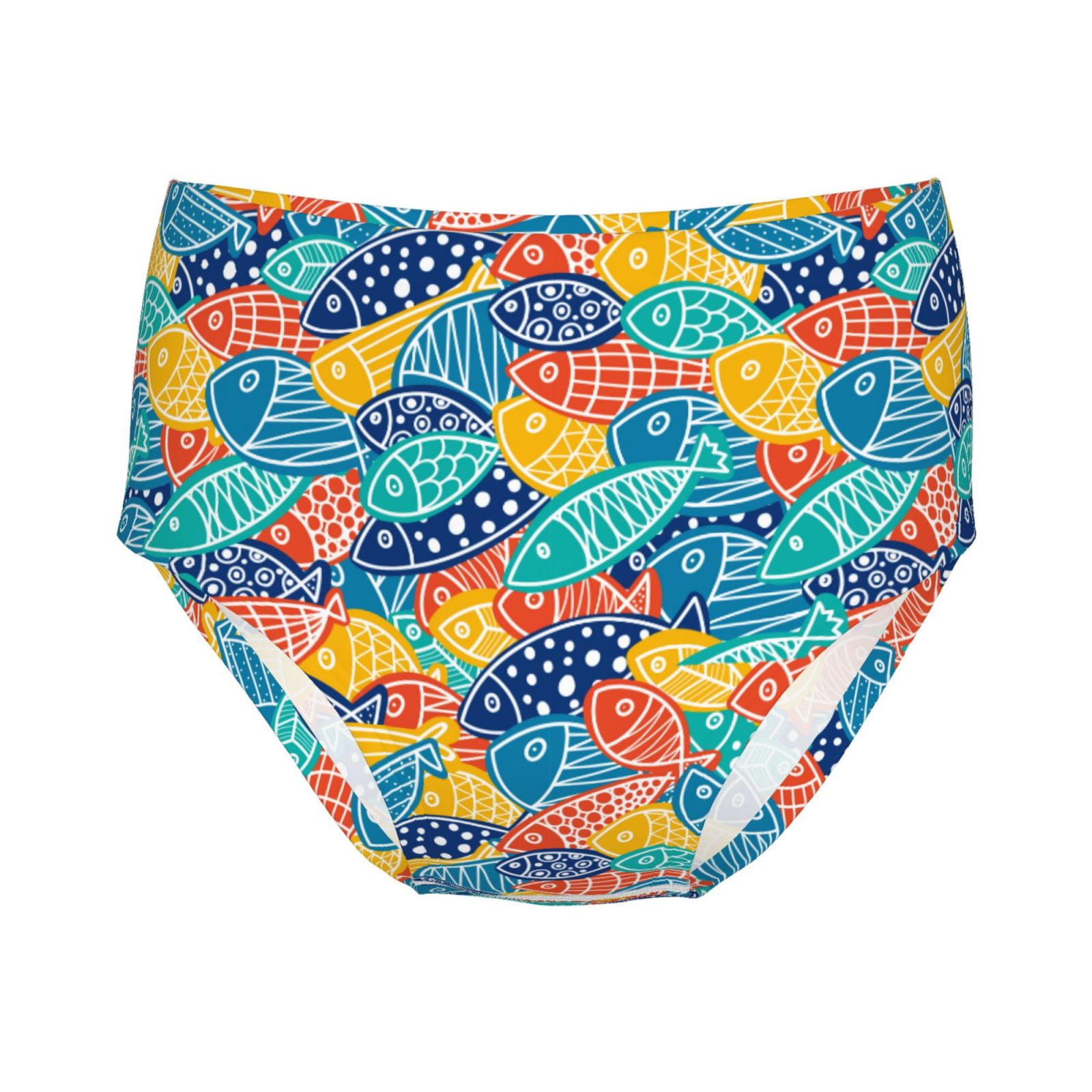 Teen Girls Underwear - Colorful Fish 1 Soft Cotton Briefs Panties for ...