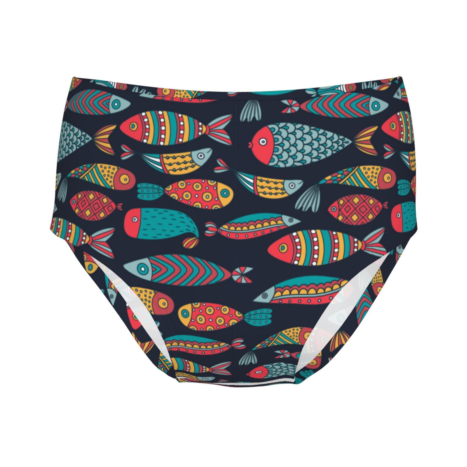 Teen Girls Underwear - Colorful Fish Soft Cotton Briefs Panties for ...